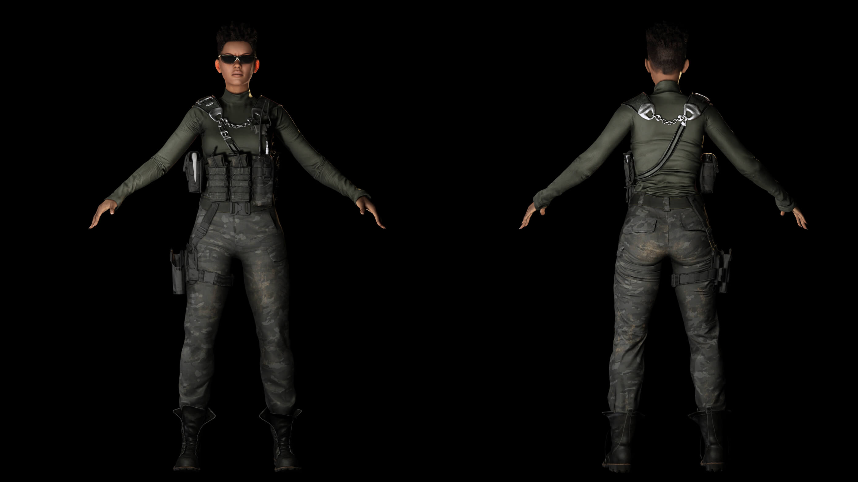 Raven Steele -Warrior Queen of The Frontlin 3D Model by khaloui