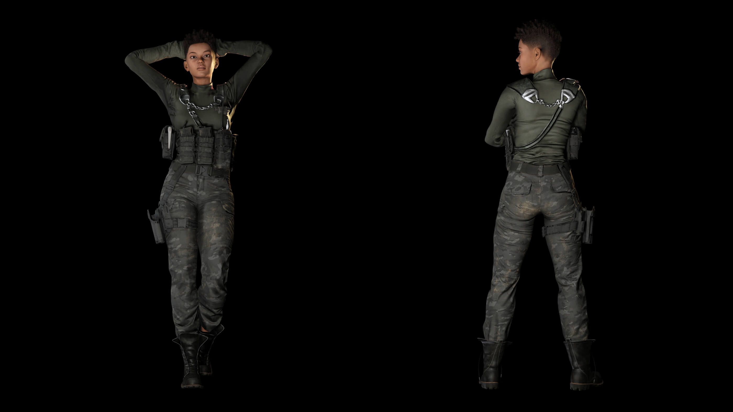 Raven Steele -Warrior Queen of The Frontlin 3D Model by khaloui