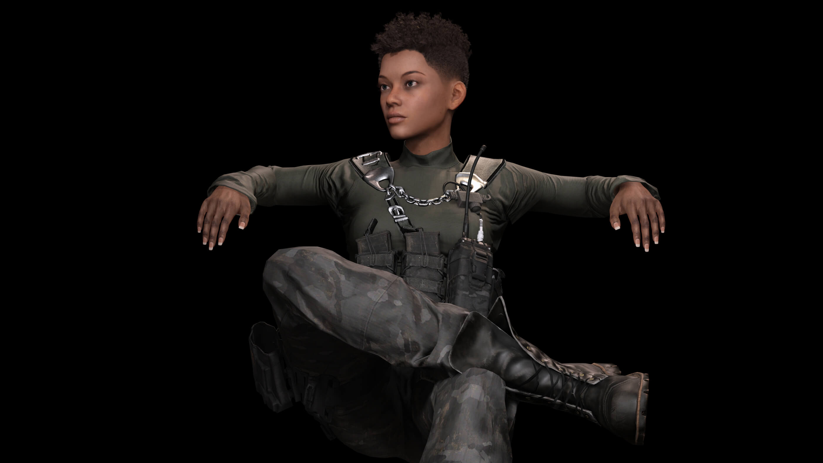 Raven Steele -Warrior Queen of The Frontlin 3D Model by khaloui