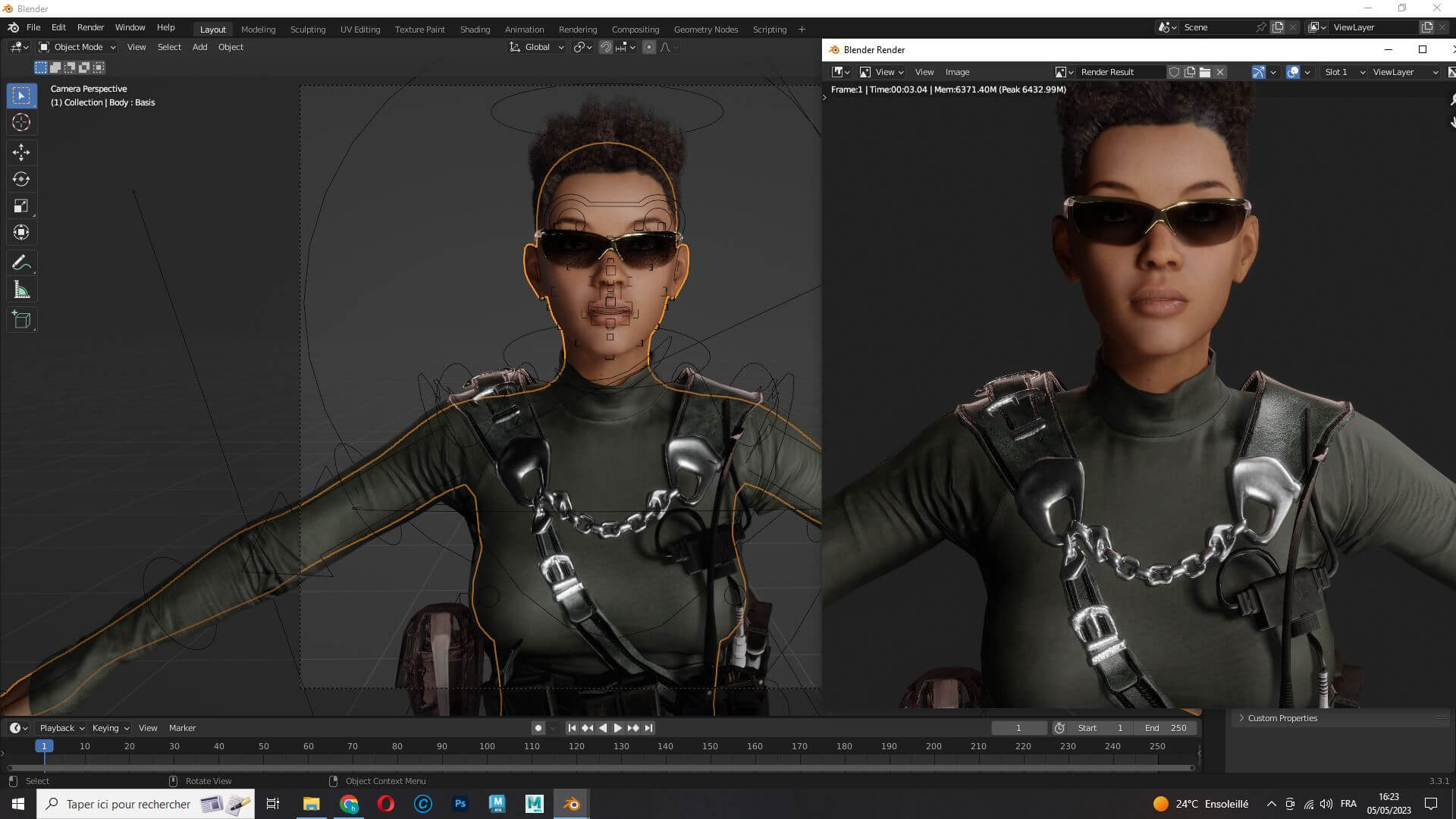 Raven Steele -Warrior Queen of The Frontlin 3D Model by khaloui