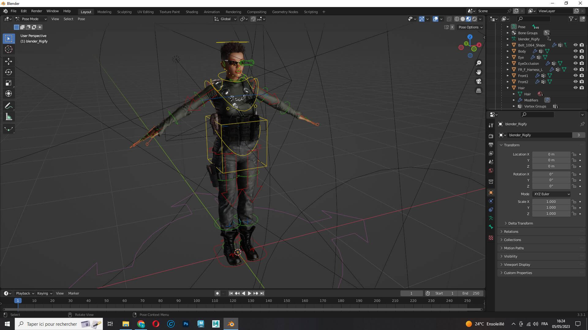 Raven Steele -Warrior Queen of The Frontlin 3D Model by khaloui