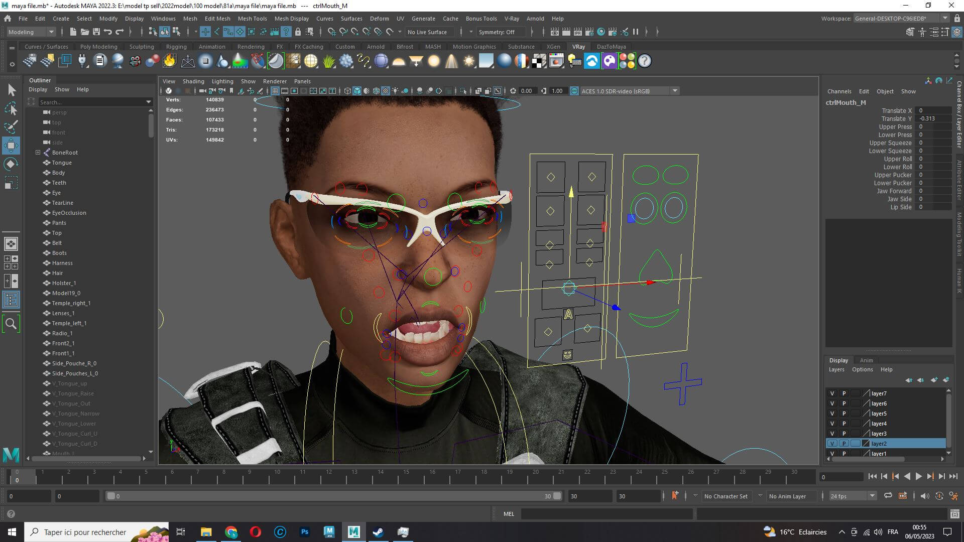 Raven Steele -Warrior Queen of The Frontlin 3D Model by khaloui