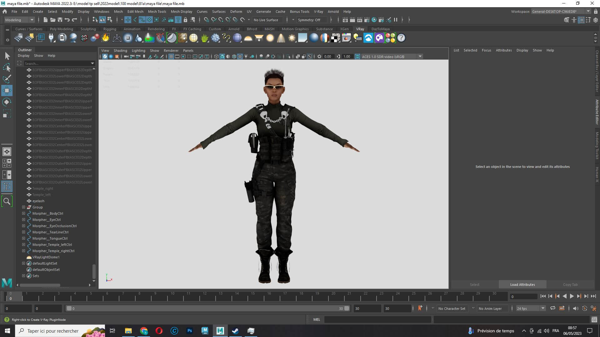 Raven Steele -Warrior Queen of The Frontlin 3D Model by khaloui