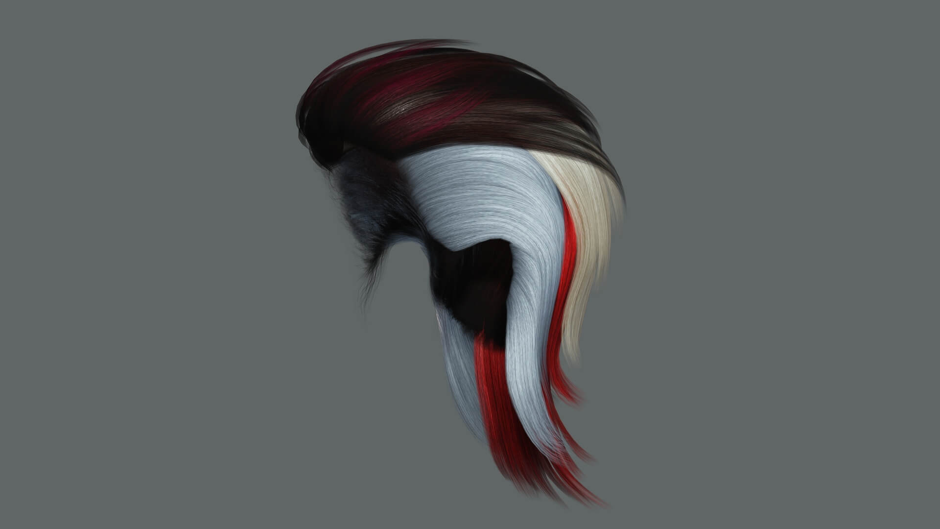 Hair - 3D Model by khaloui