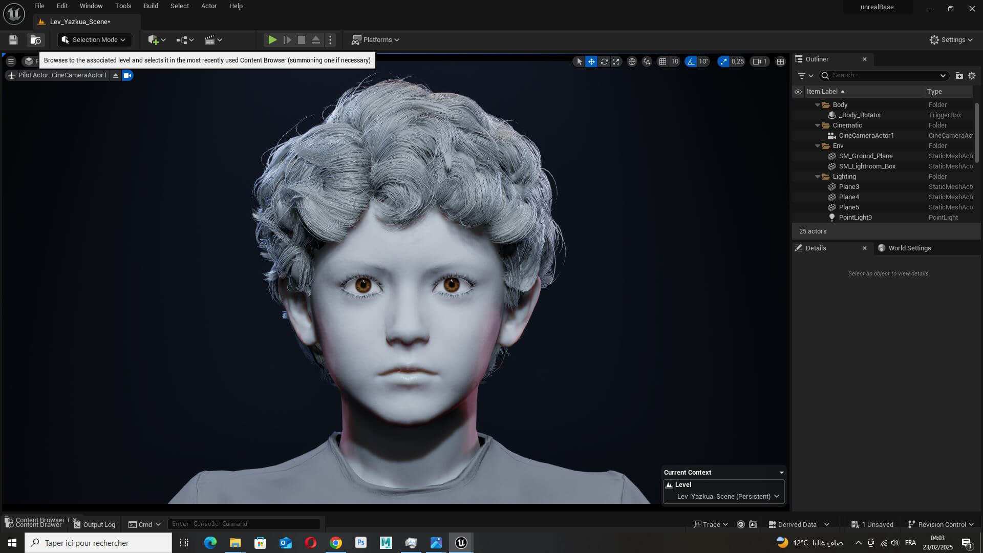 Realistic 3D Child Character Free Ready for Animation by khaloui