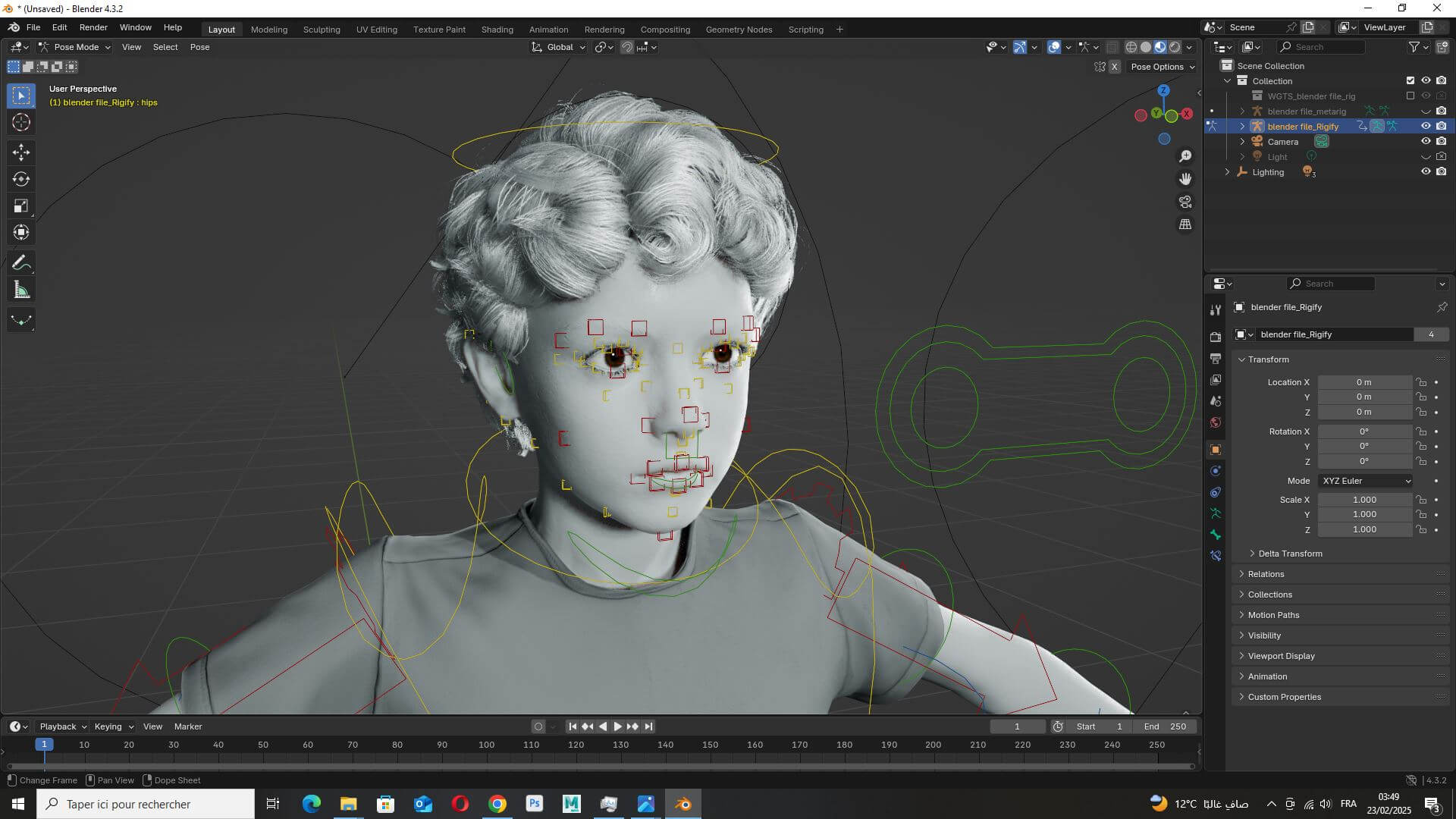 Realistic 3D Child Character Free Ready for Animation by khaloui