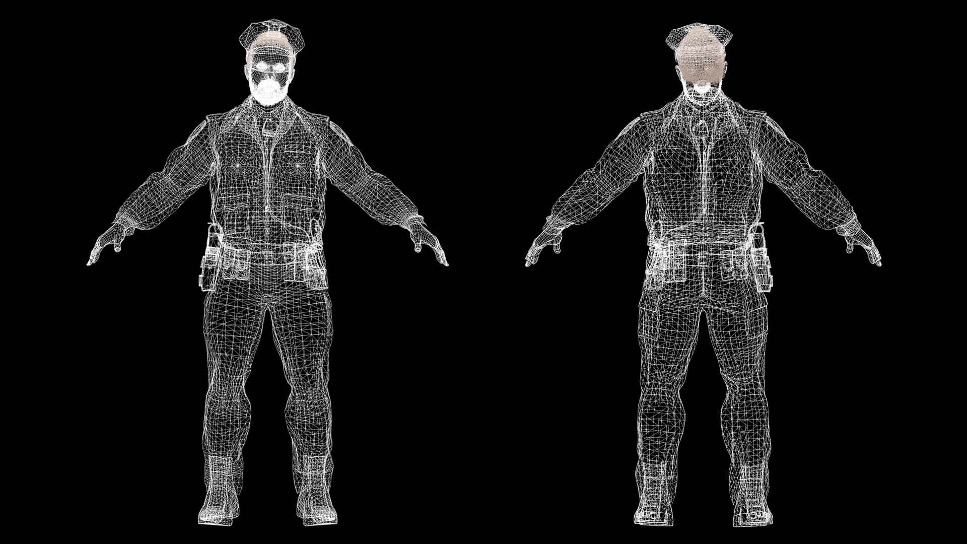 Realistic 3D Police Officer Model by khaloui