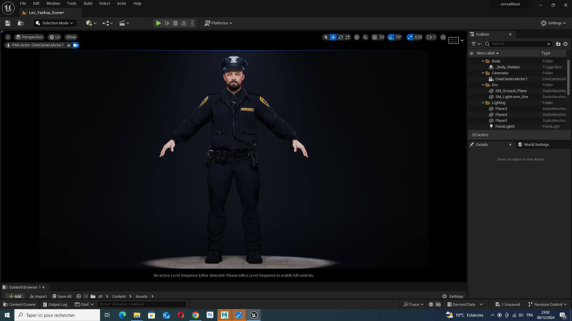 Realistic 3D Police Officer Model by khaloui