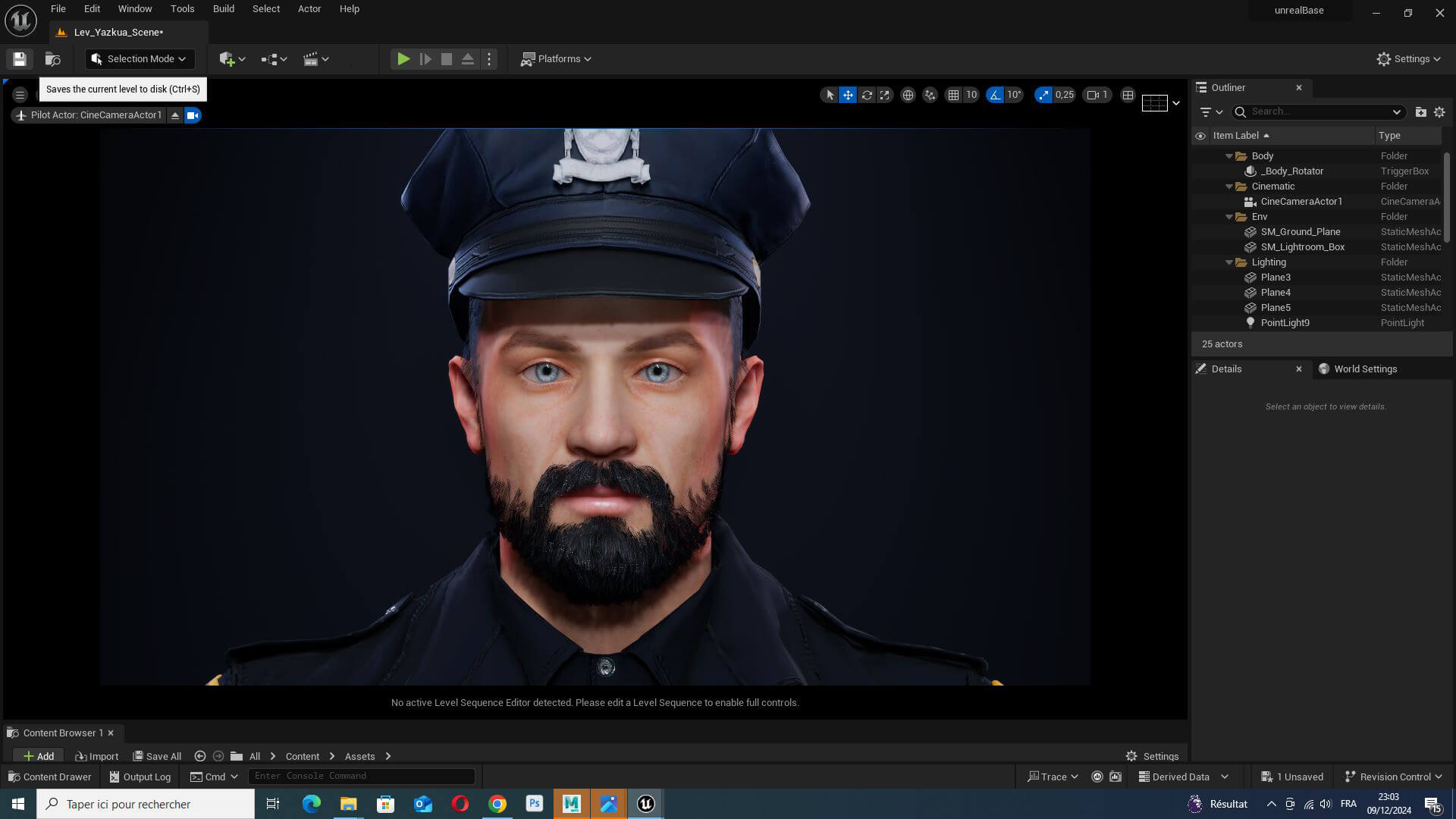 Realistic 3D Police Officer Model by khaloui