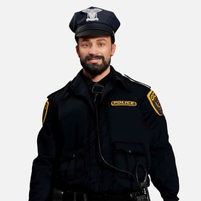 Realistic 3D Police Officer Model by khaloui