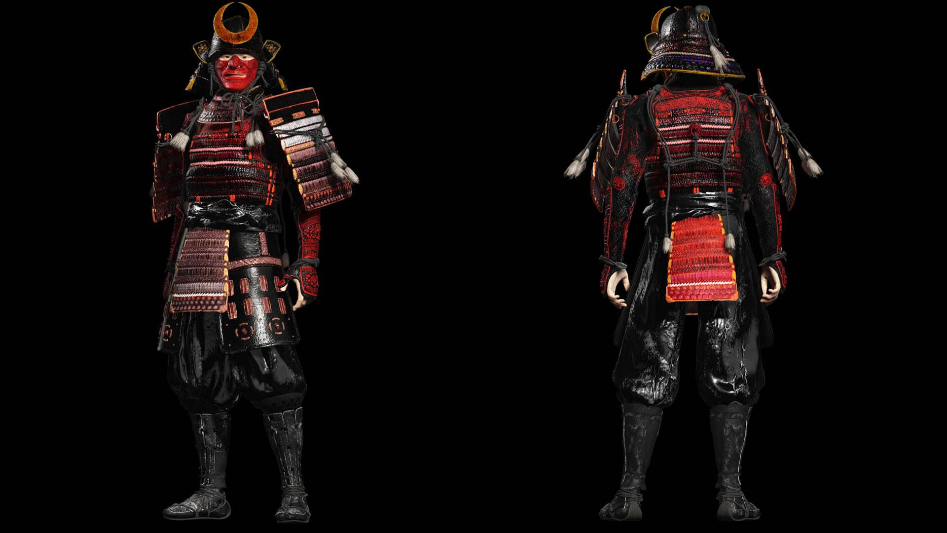 Realistic Samurai Male Shogun - 3D Model by khaloui
