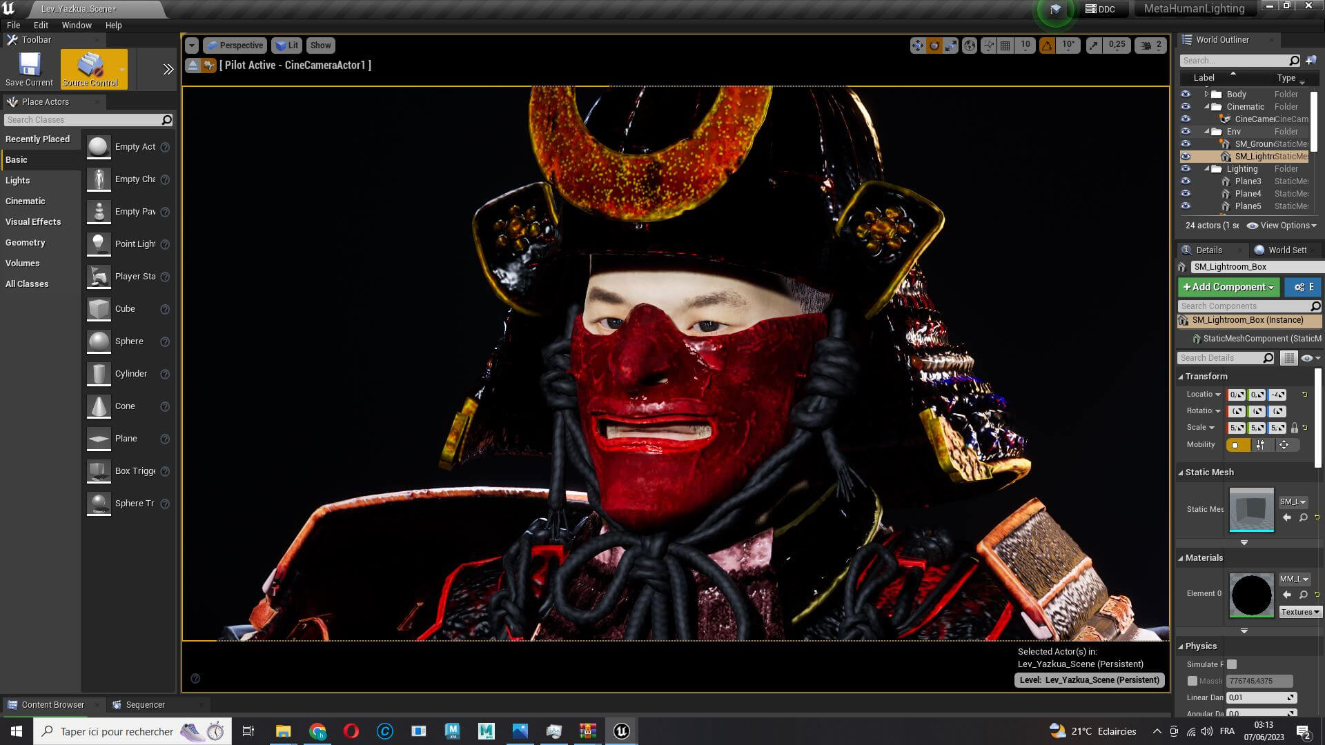 Realistic Samurai Male Shogun - 3D Model by khaloui