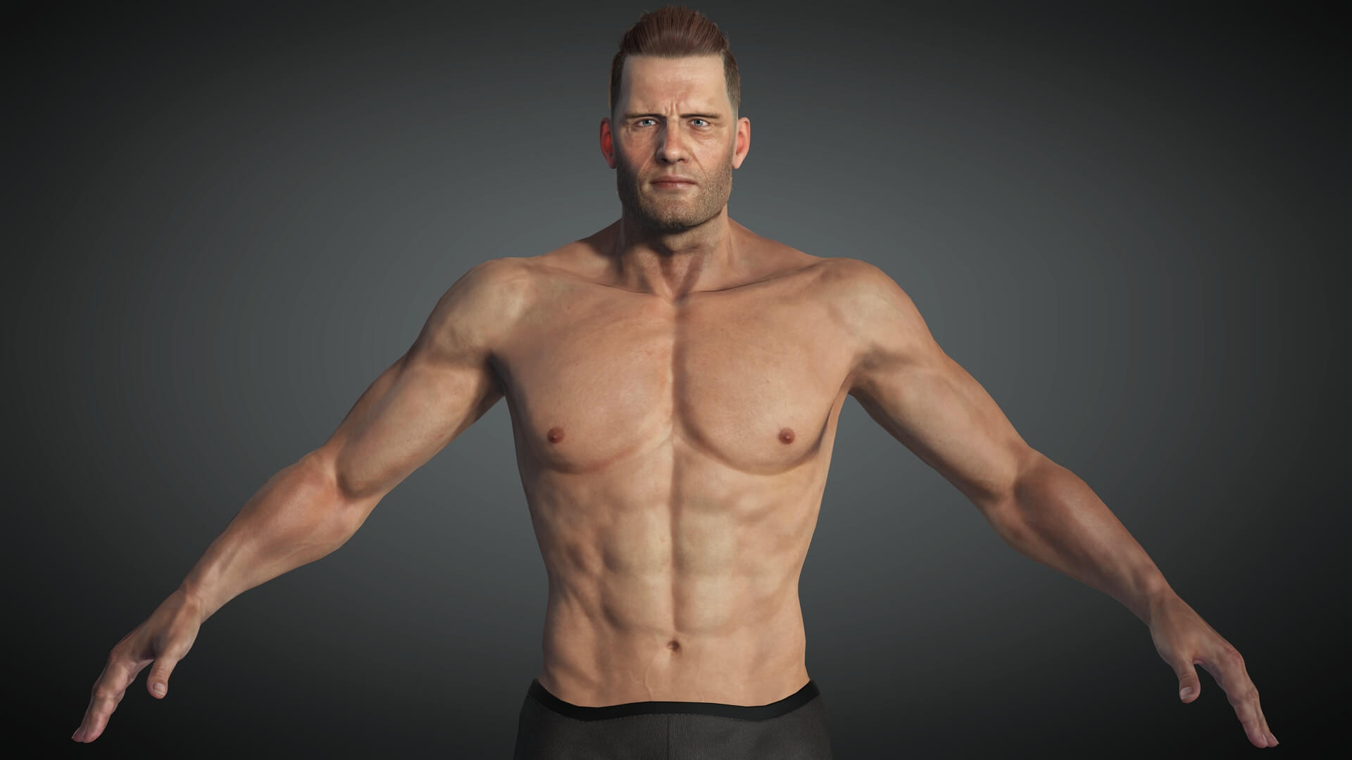 Athlete Man G1 - 3D Model by khaloui