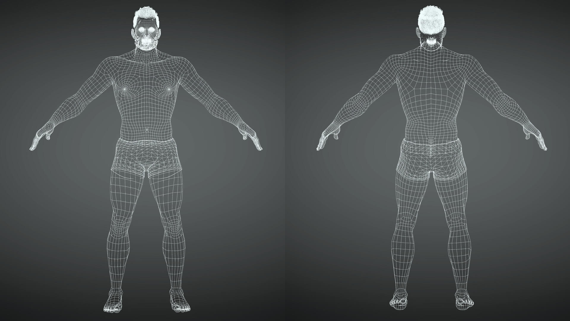 Athlete Man G1 - 3D Model by khaloui
