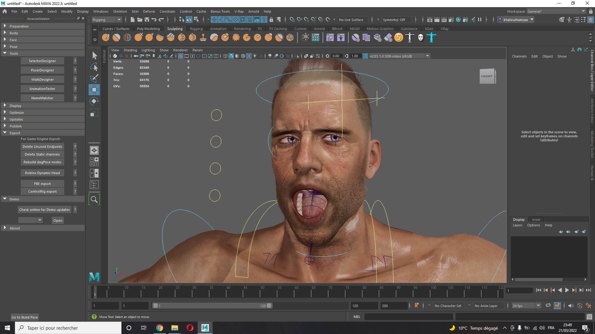 Athlete Man G1 - 3D Model by khaloui
