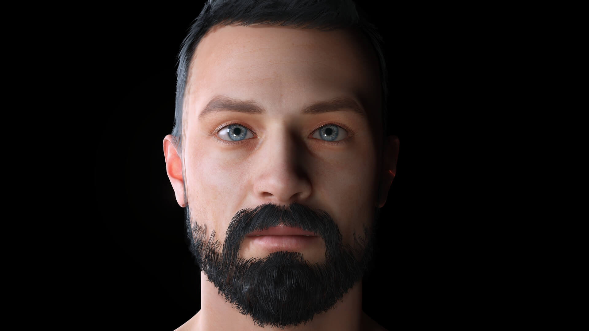 Realistic Athletic Body Man - 3D Model by khaloui