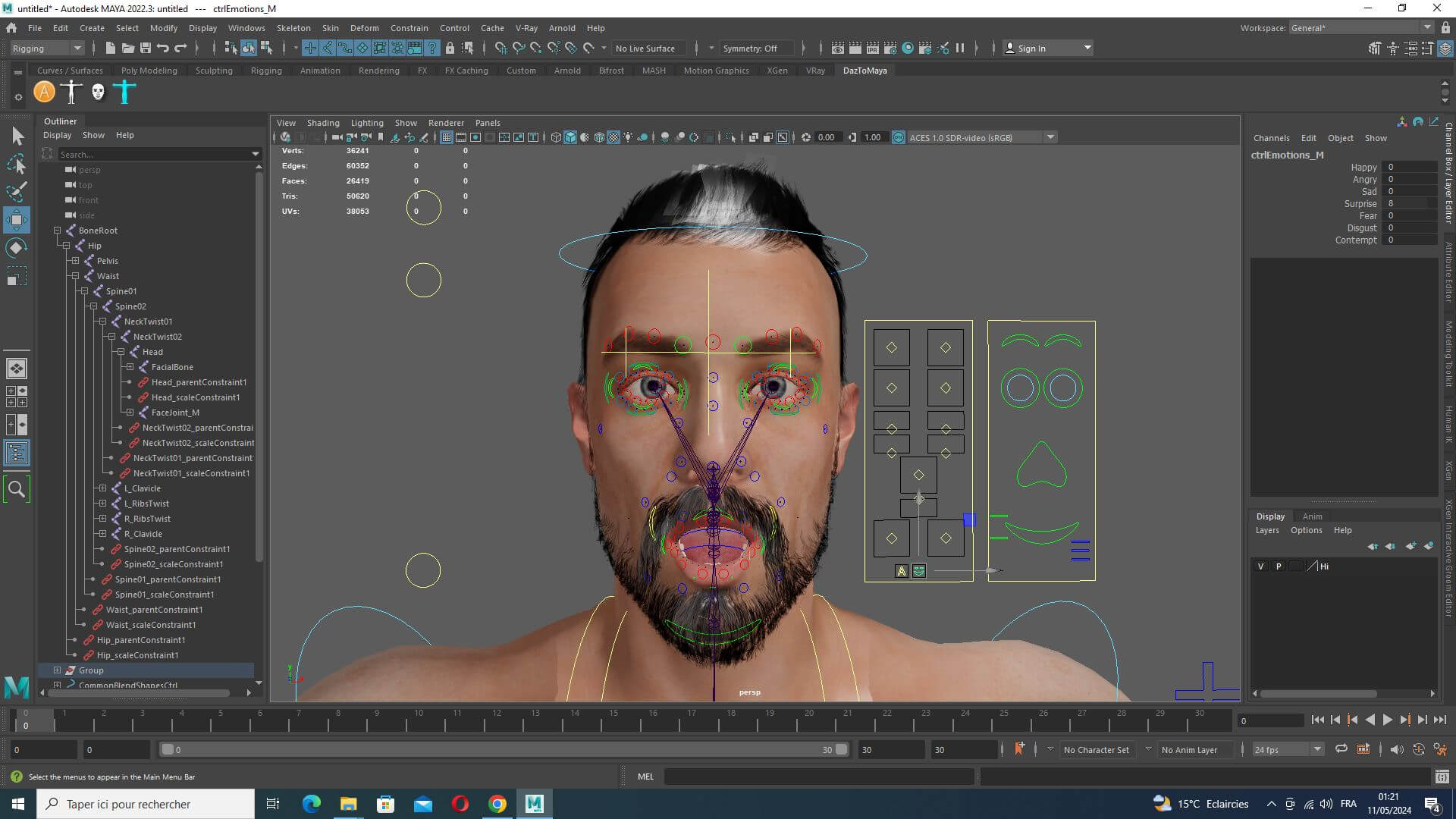 Realistic Athletic Body Man - 3D Model by khaloui