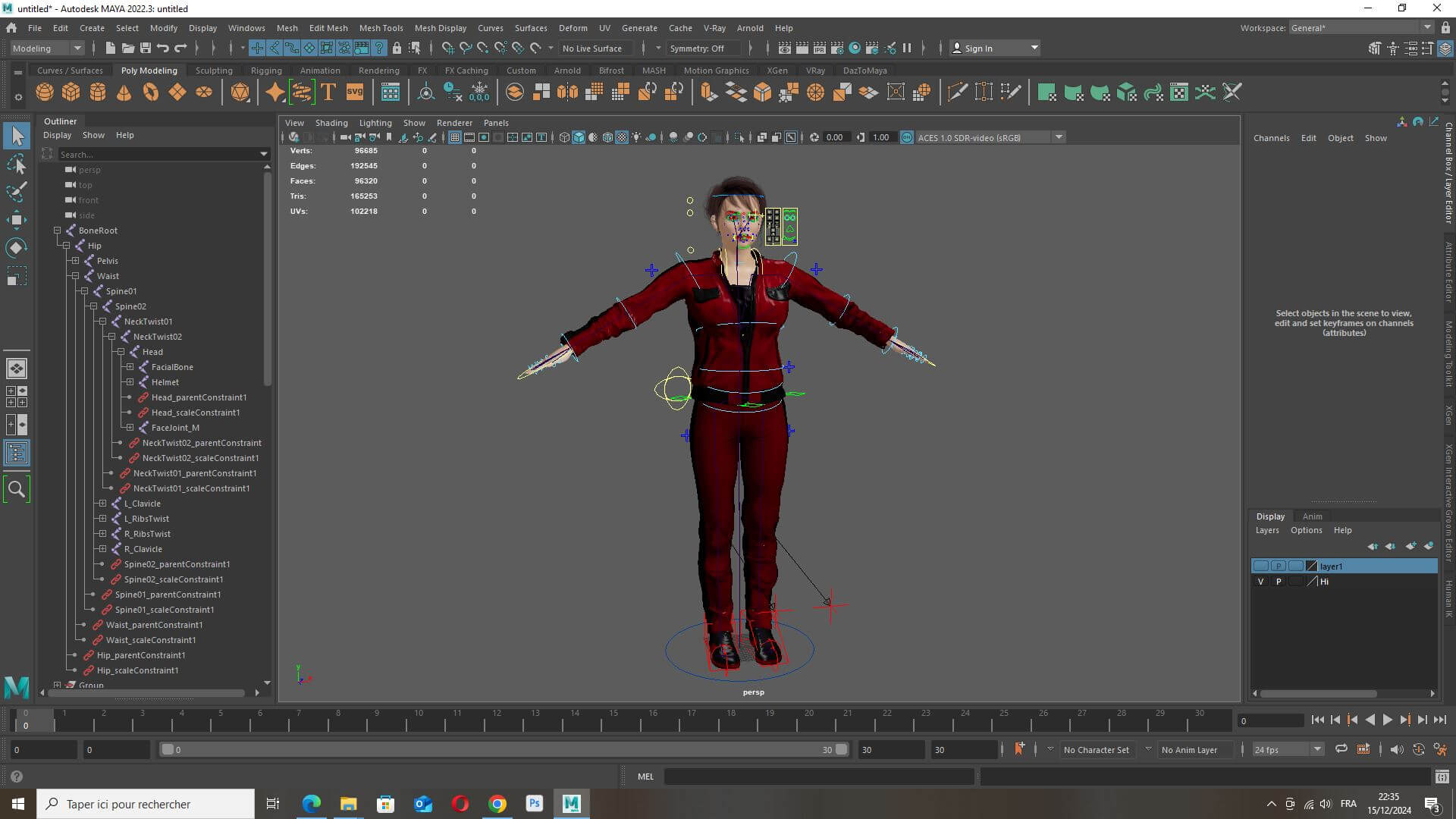 Realistic Biker Model With Helmet and Racing Gear by khaloui