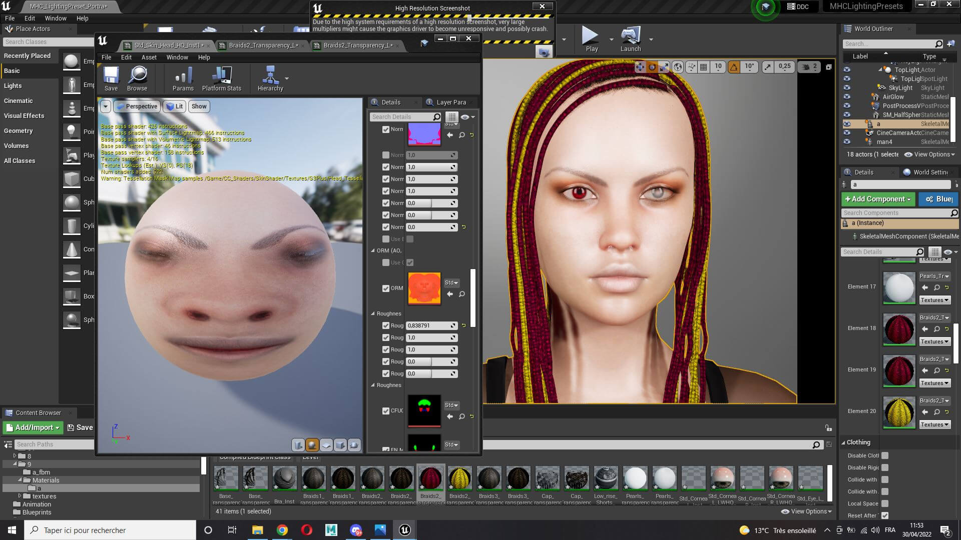 Black Female - 3D Model by khaloui