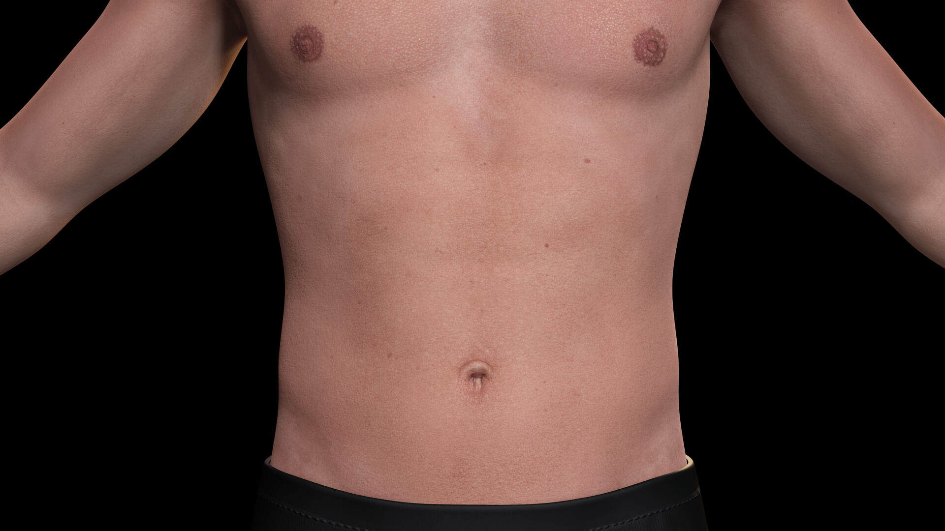 Realistic Male Base Mesh - 3D Model by khaloui