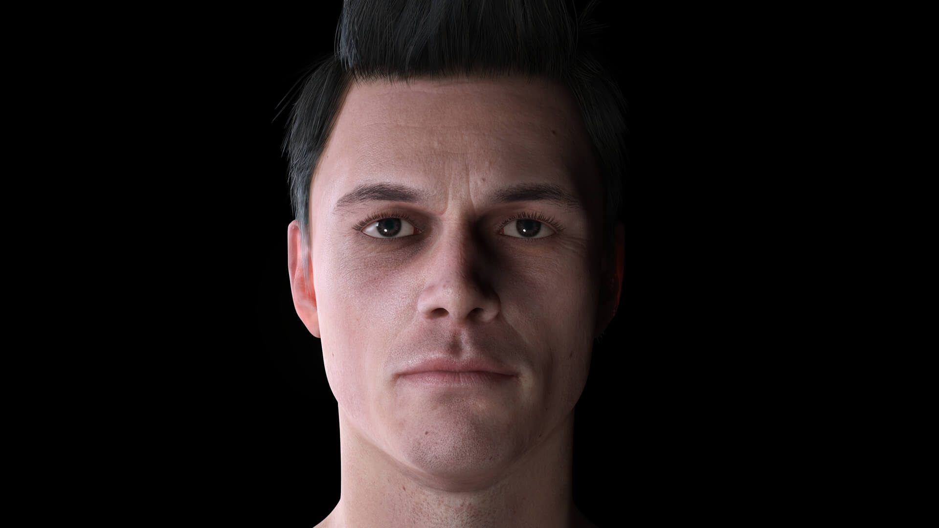 Realistic Male Base Mesh - 3D Model by khaloui