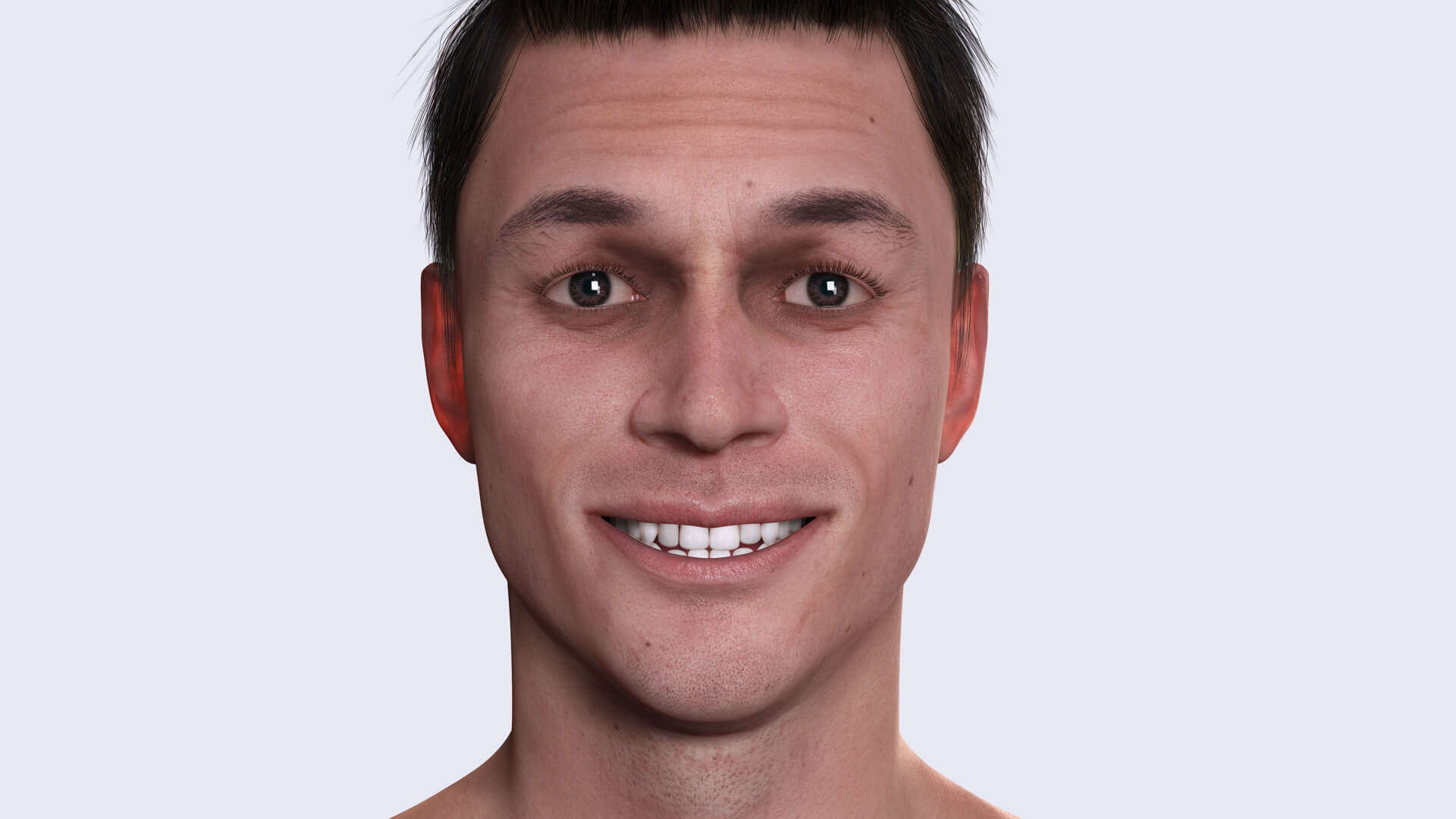 Realistic Male Base Mesh - 3D Model by khaloui