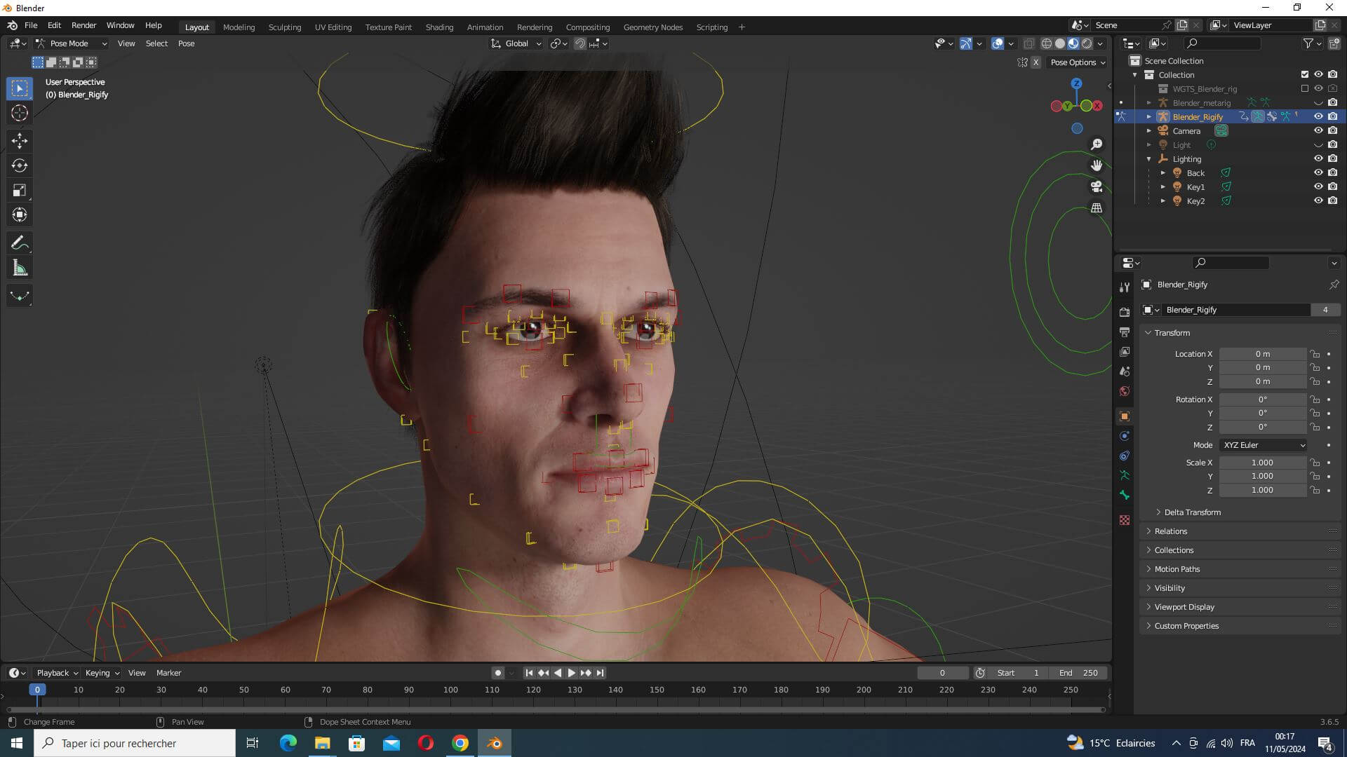 Realistic Male Base Mesh - 3D Model by khaloui