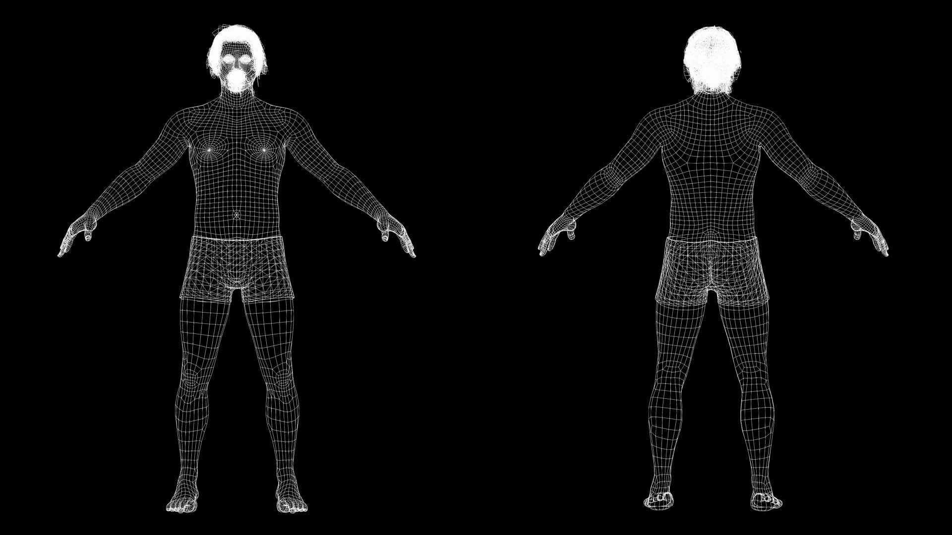 Realistic Body Man - 3D Model by khaloui