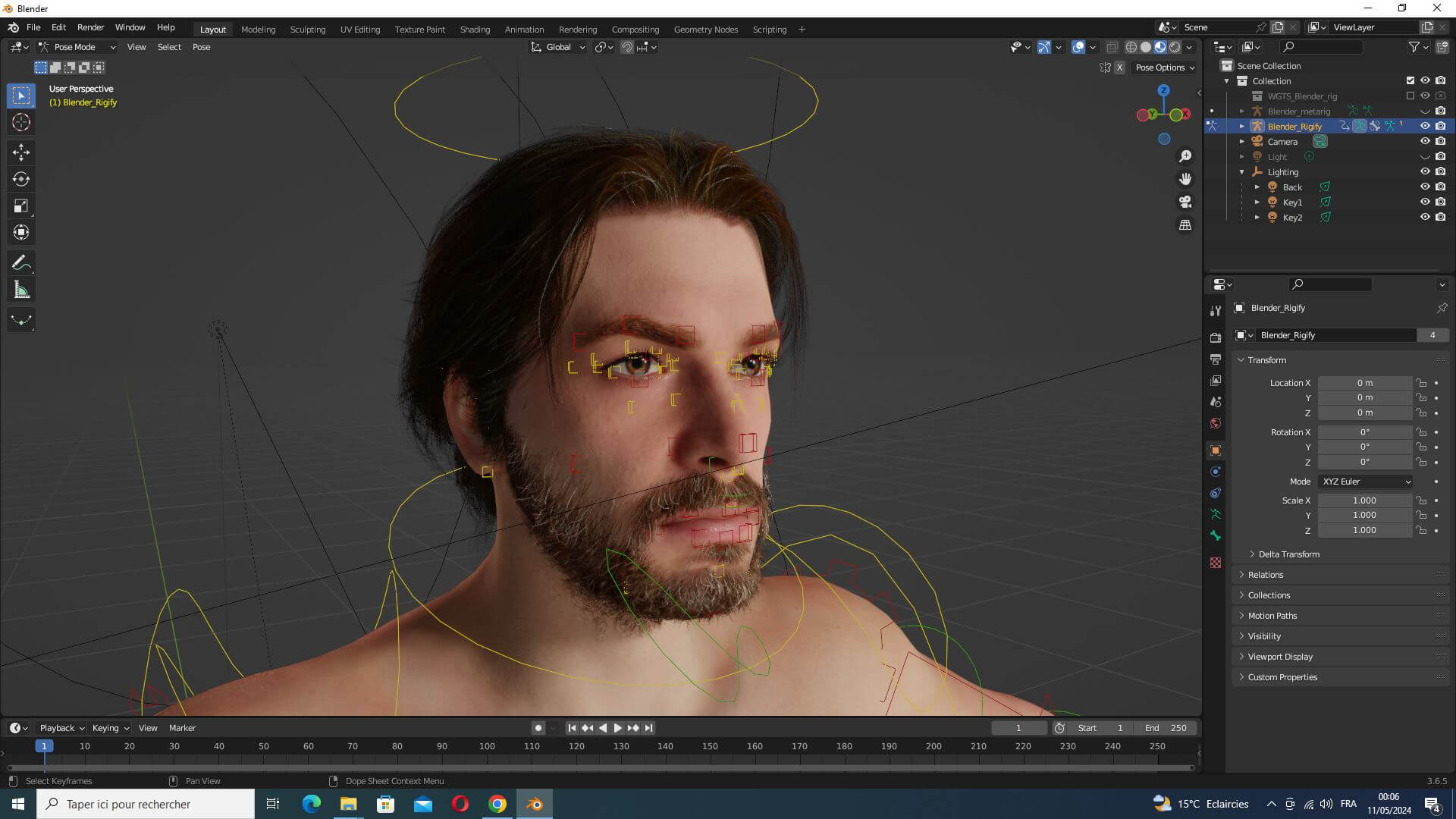 Realistic Body Man - 3D Model by khaloui