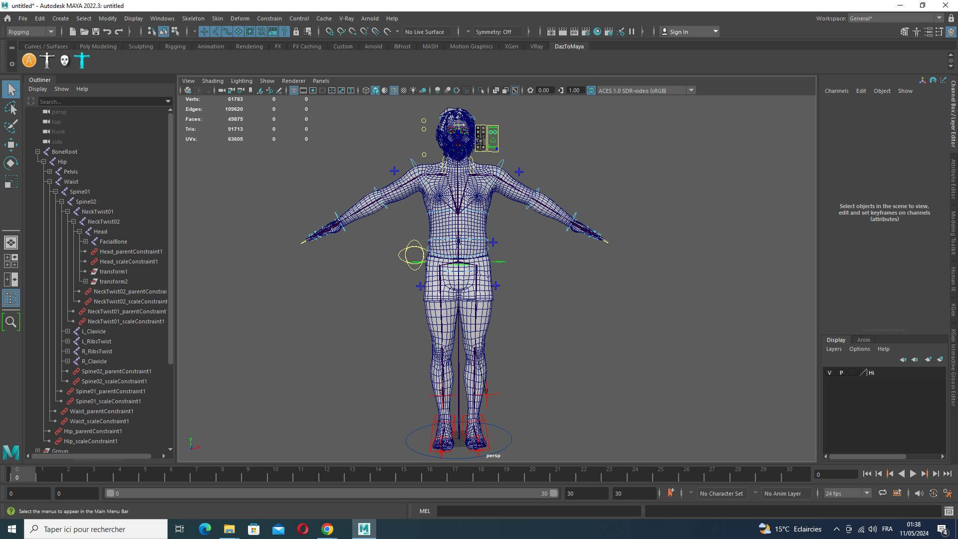 Realistic Body Man - 3D Model by khaloui