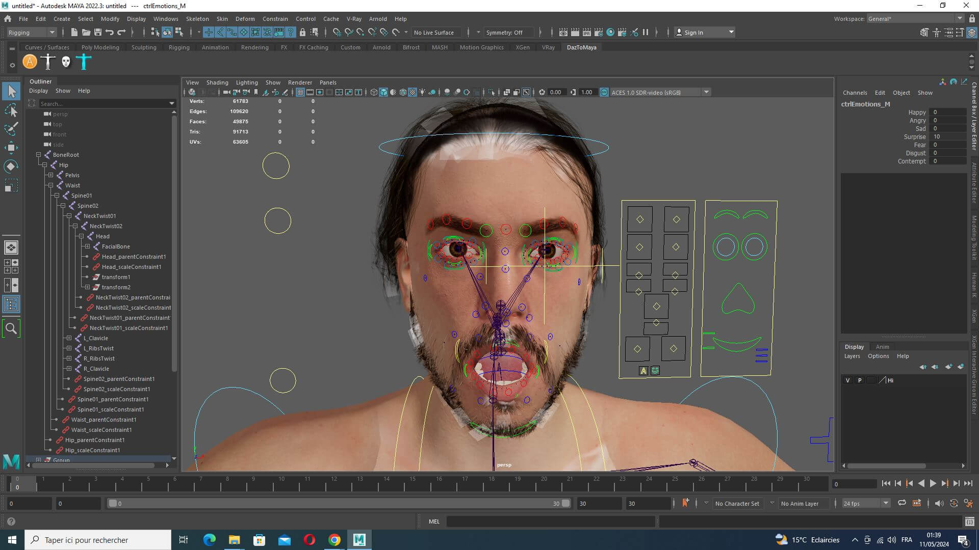 Realistic Body Man - 3D Model by khaloui