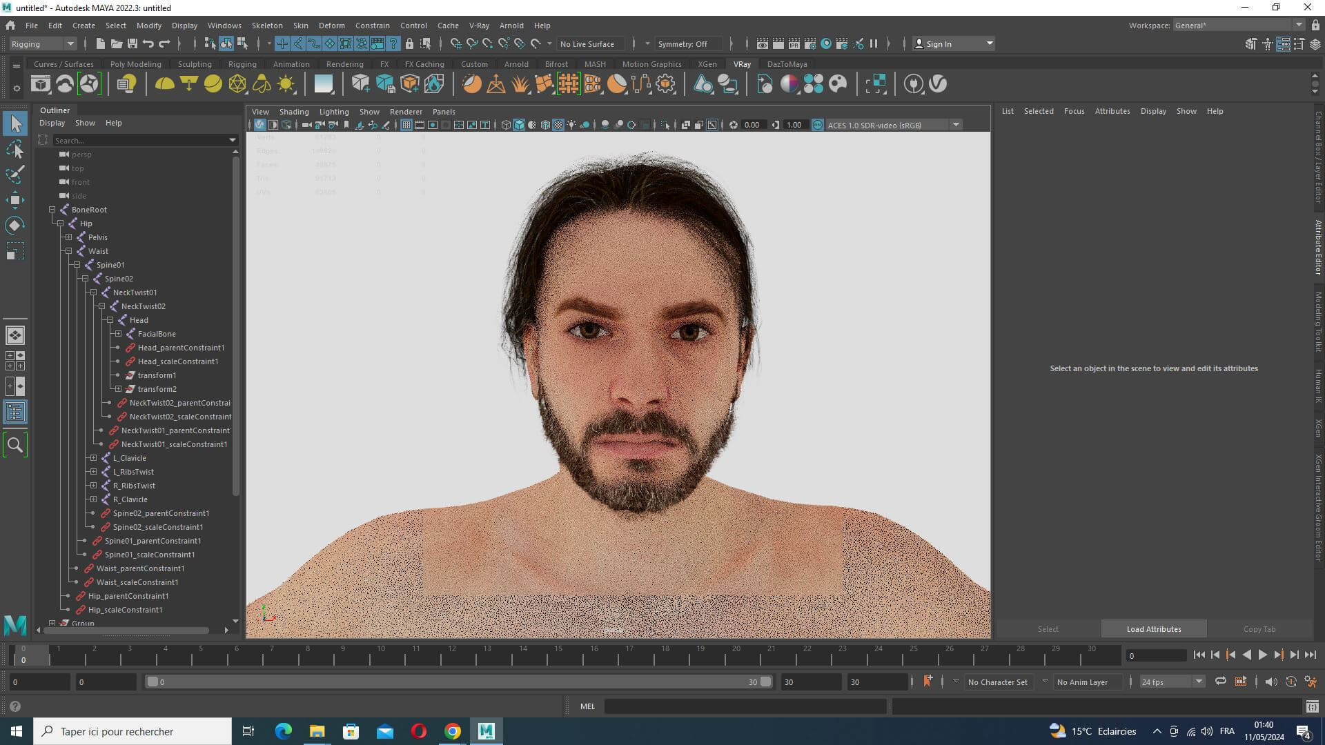 Realistic Body Man - 3D Model by khaloui