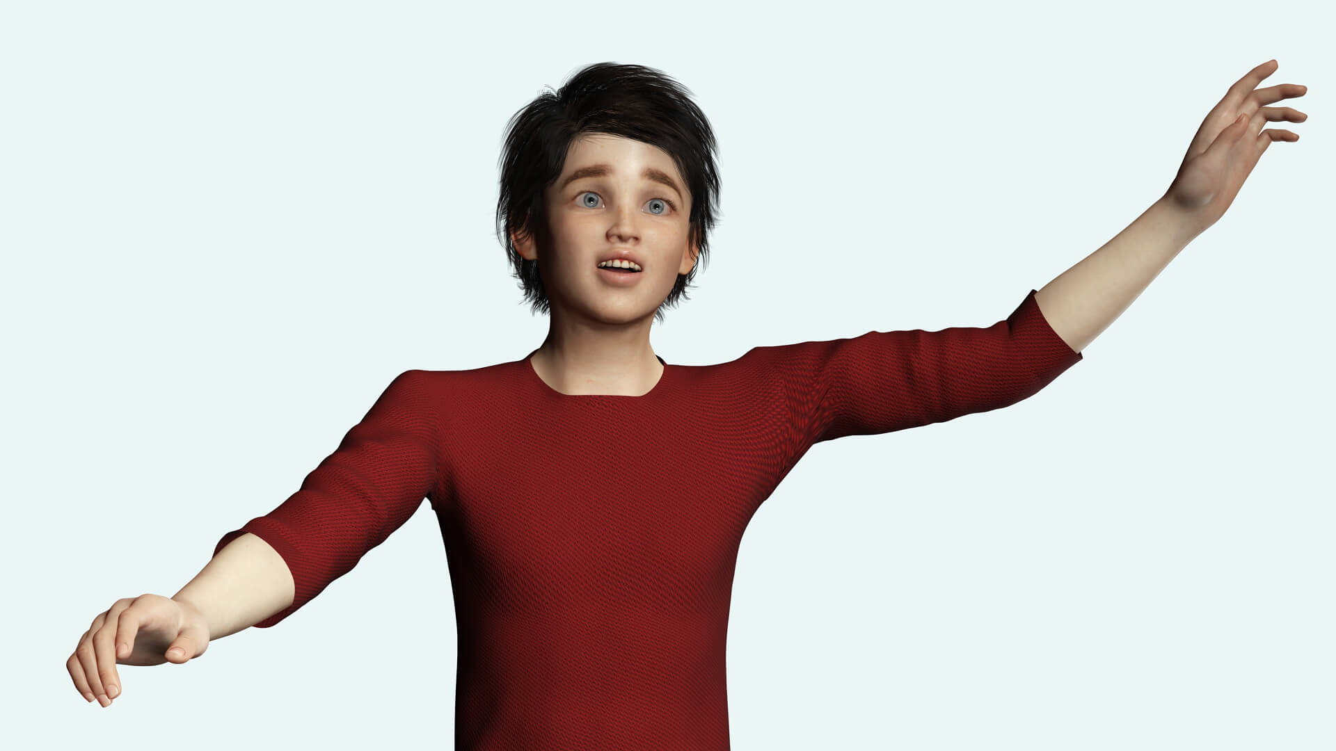 Boy - 3D Model by khaloui