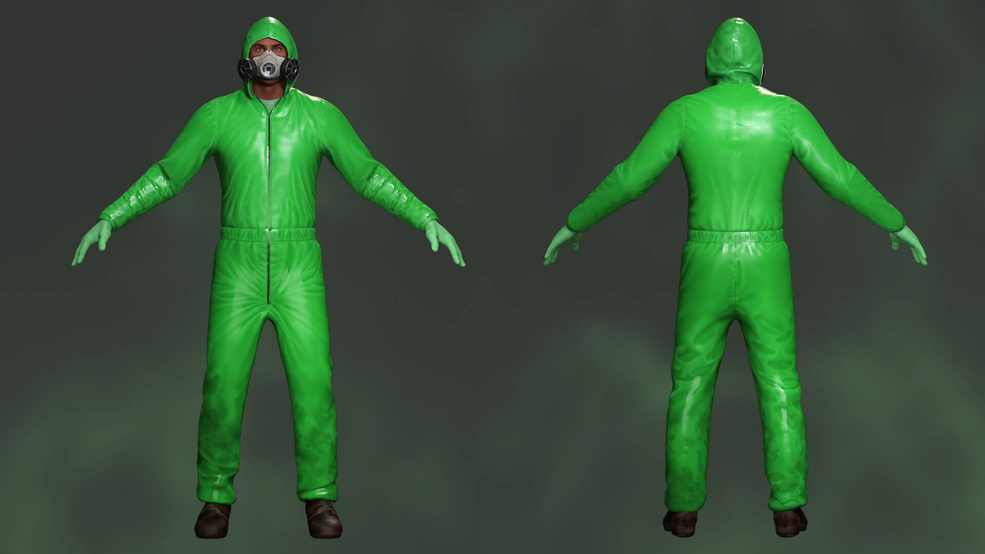Realistic Containment Suit High-Quality 3D Character by khaloui