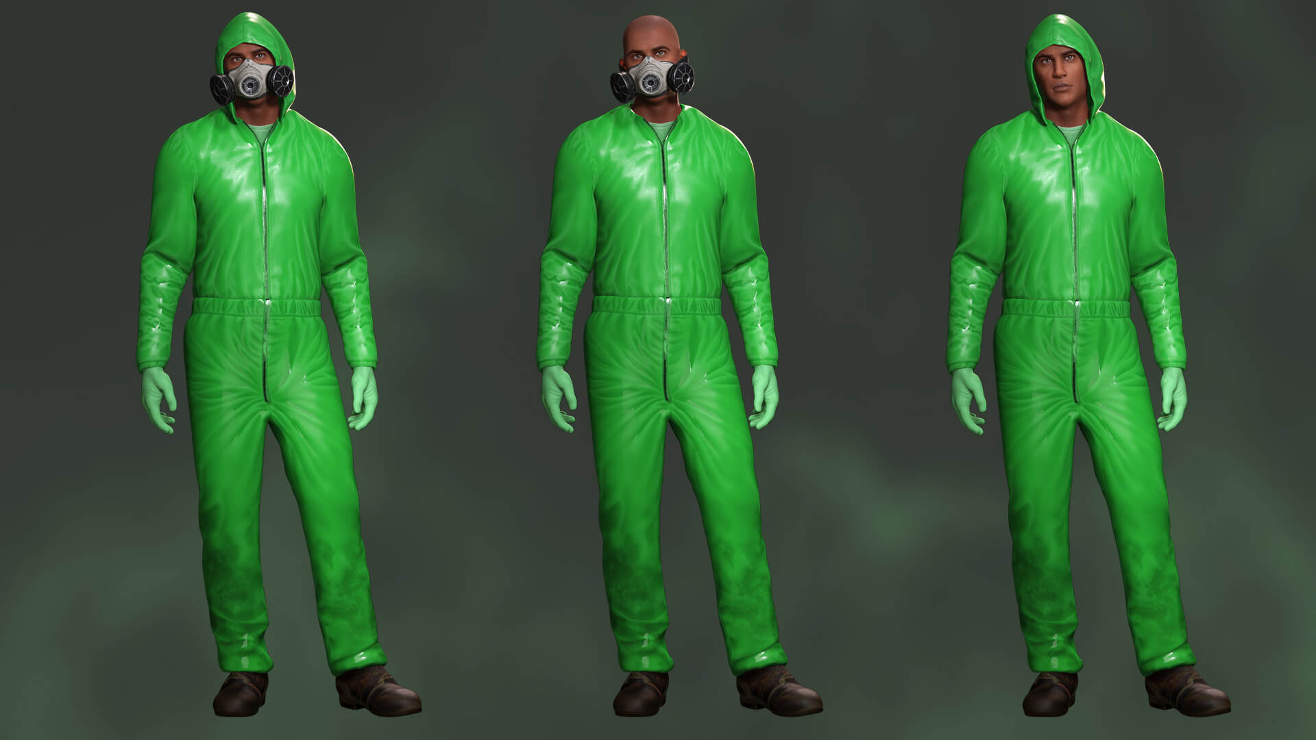 Realistic Containment Suit High-Quality 3D Character by khaloui