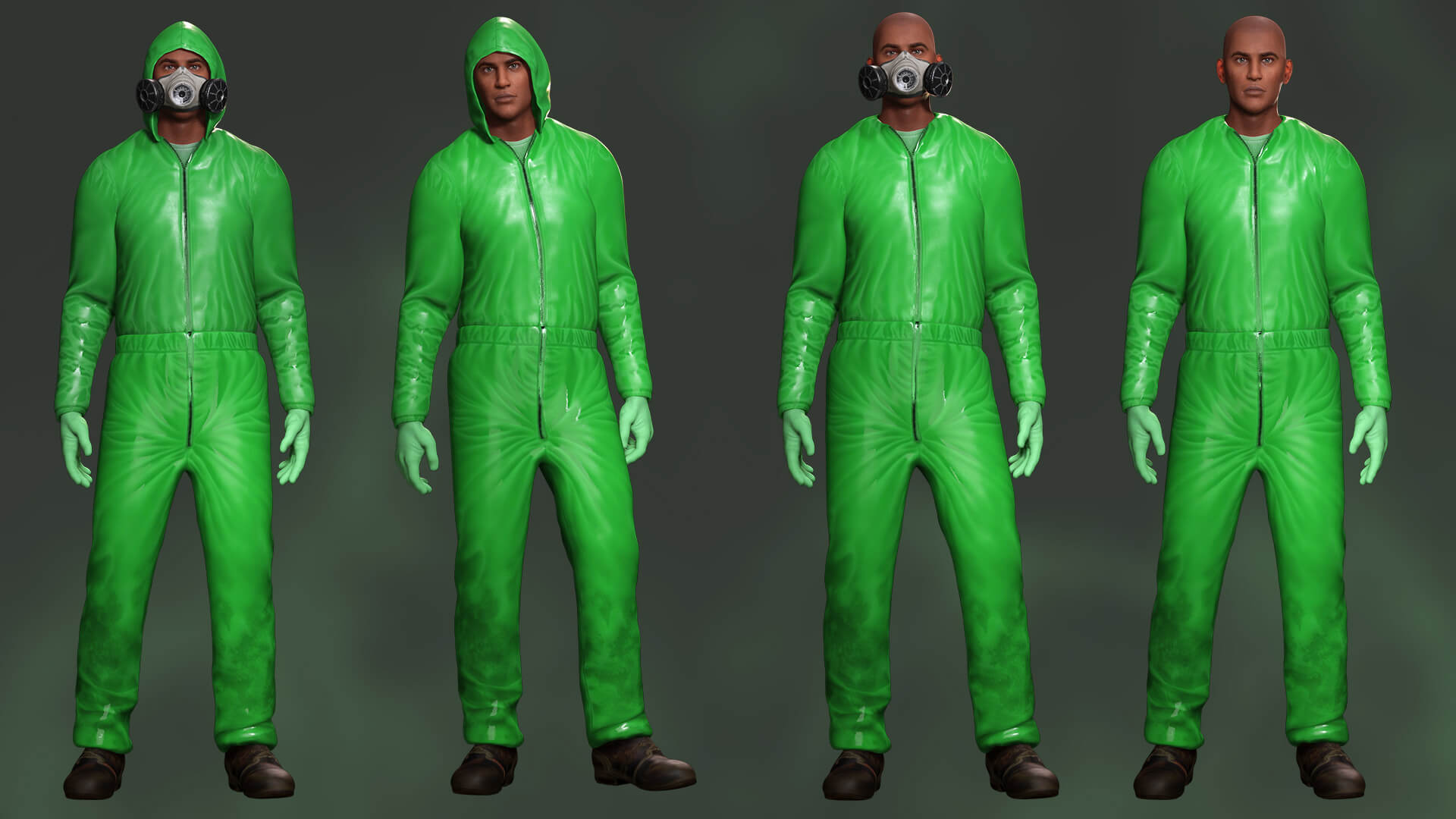 Realistic Containment Suit High-Quality 3D Character by khaloui