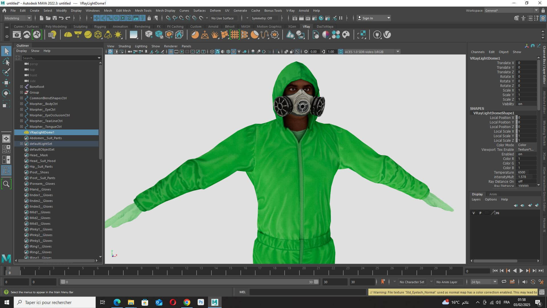 Realistic Containment Suit High-Quality 3D Character by khaloui