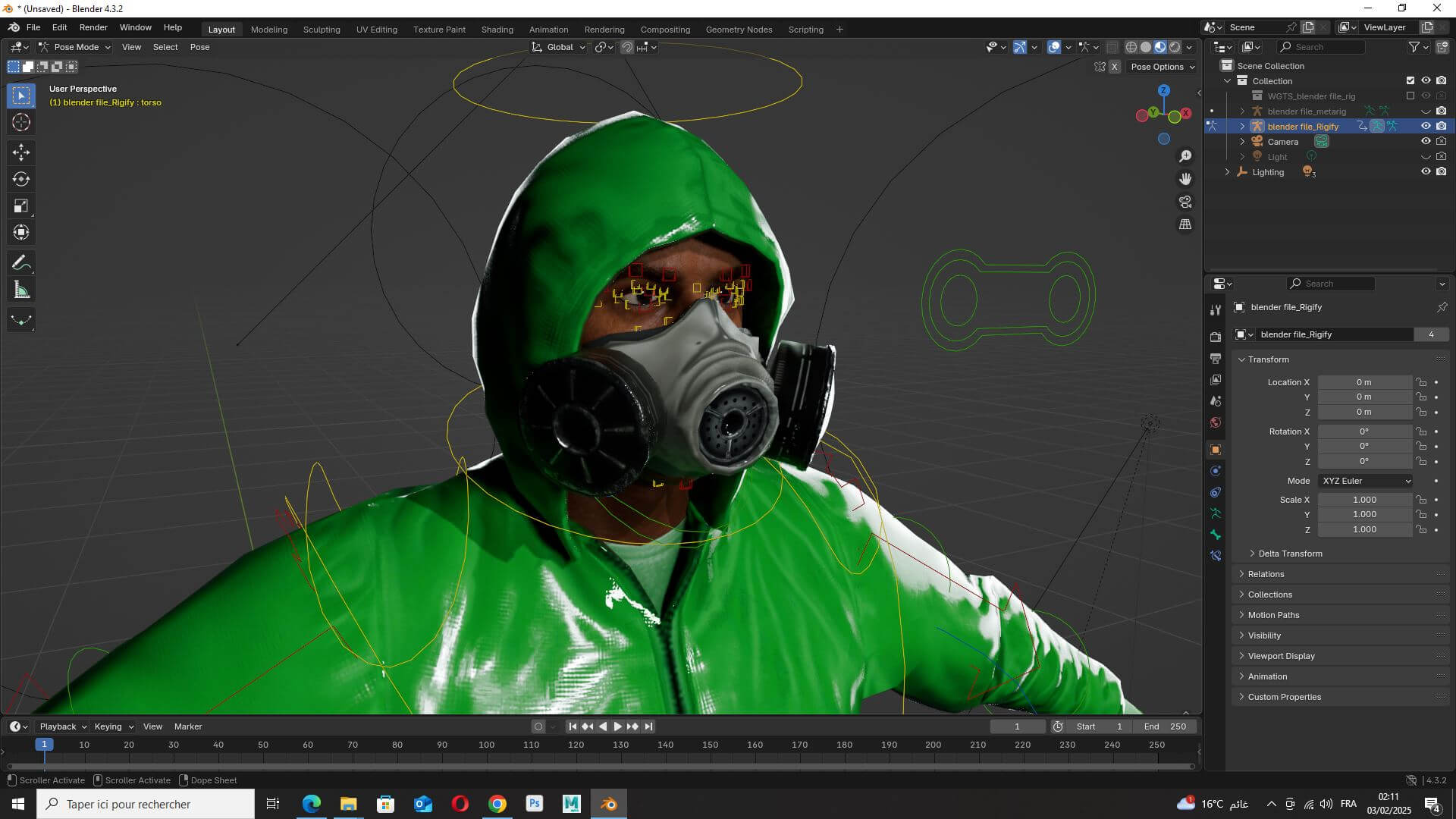 Realistic Containment Suit High-Quality 3D Character by khaloui
