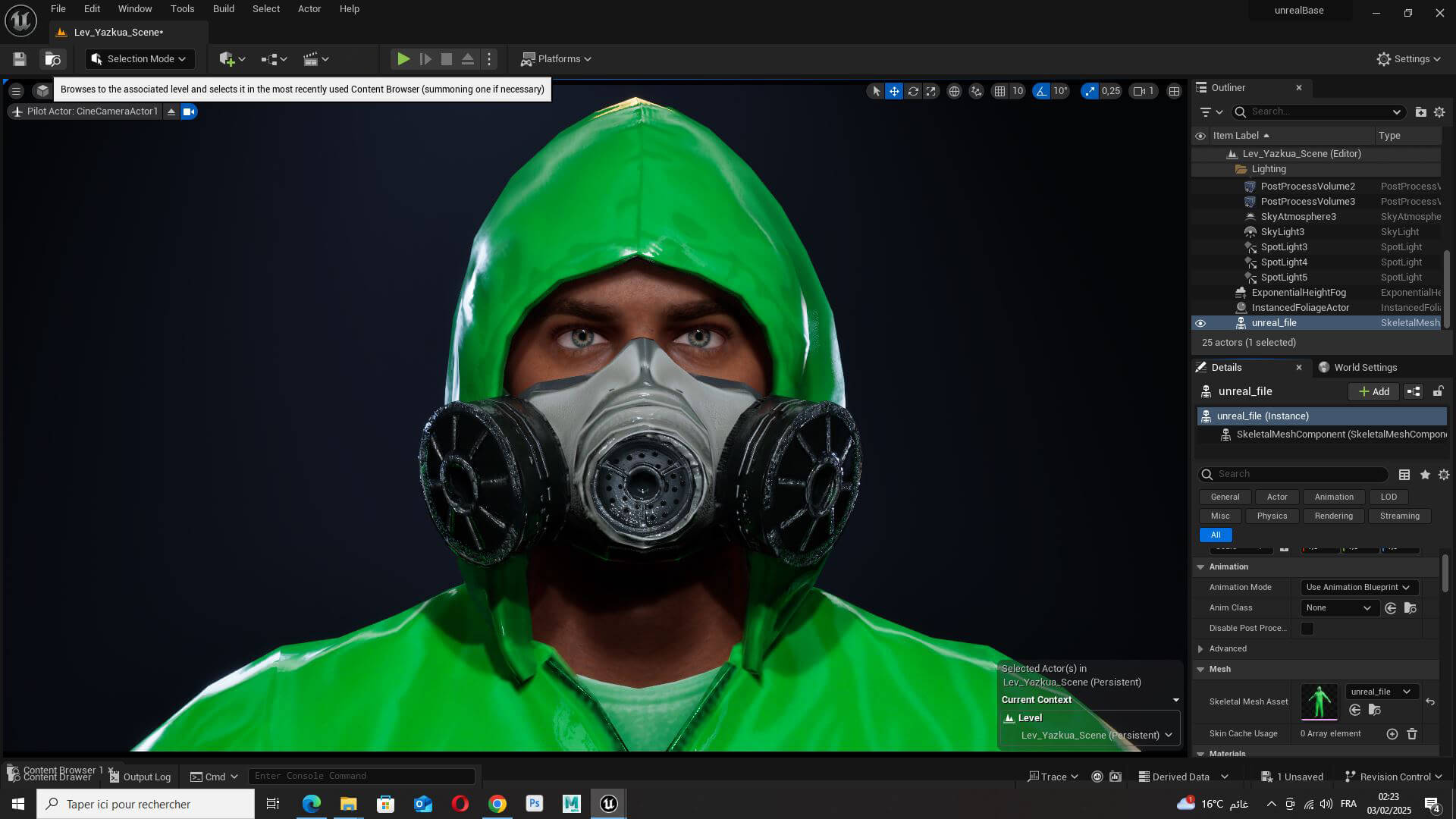Realistic Containment Suit High-Quality 3D Character by khaloui