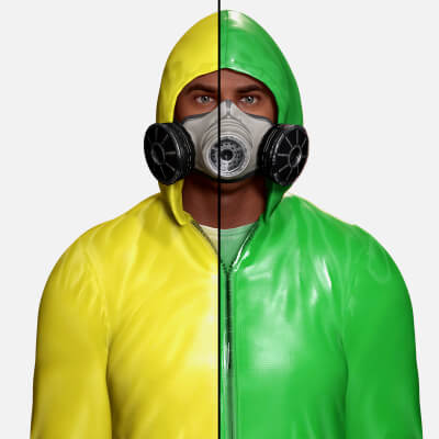 Realistic Containment Suit High-Quality 3D Character by khaloui