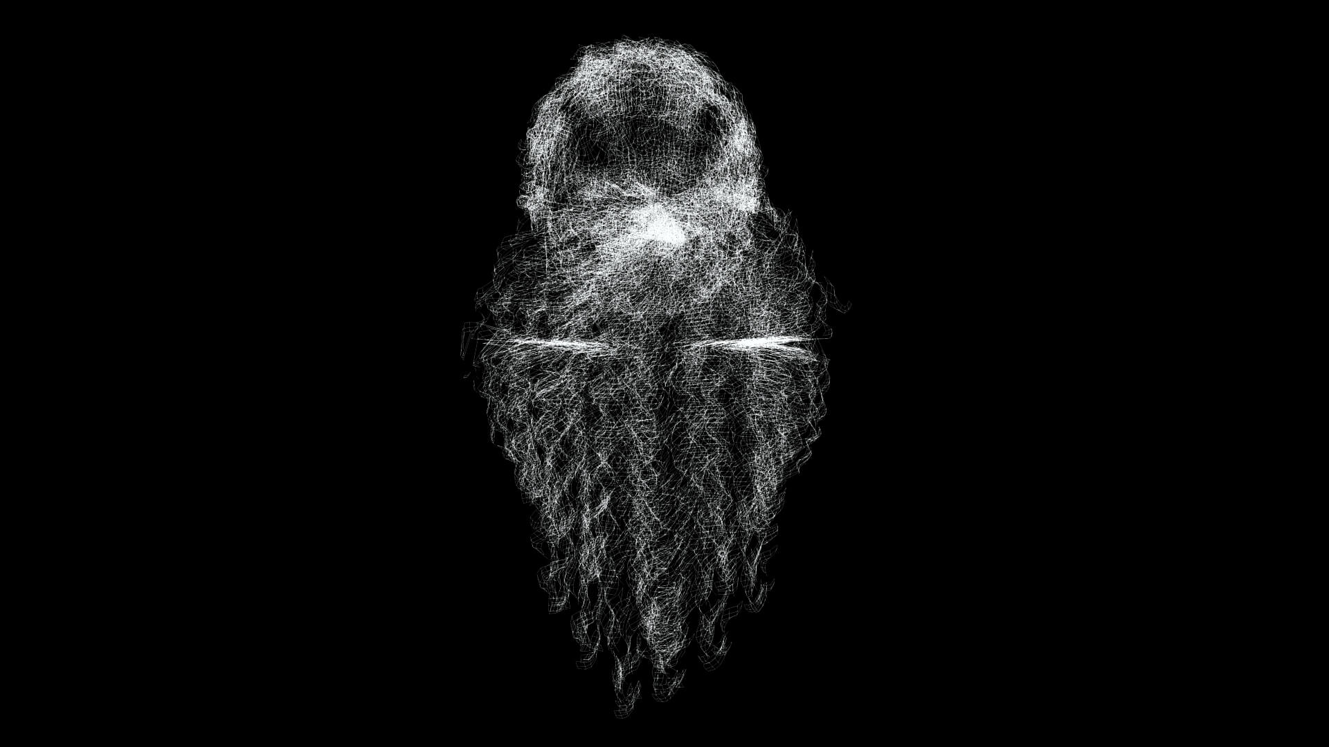 Curly Long Hair - 3D Model by khaloui