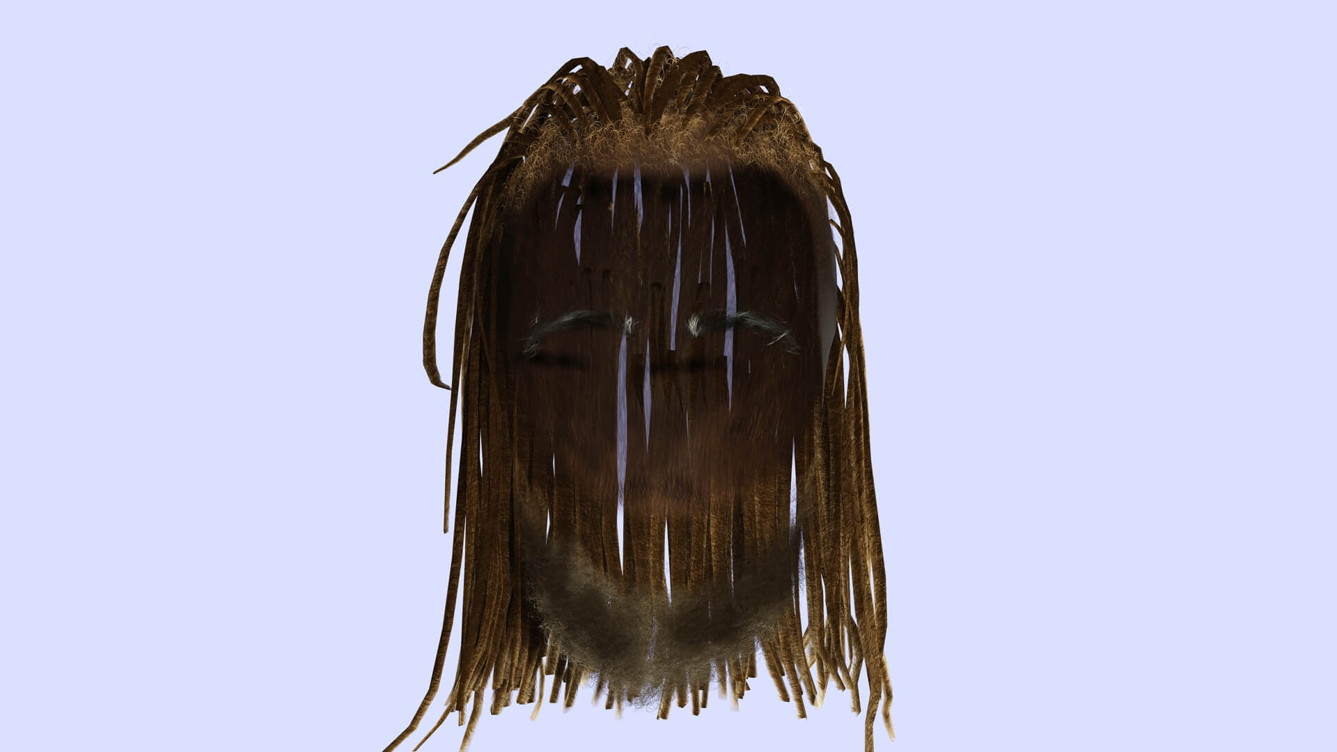 Realistic Dread Man Hair - 3D Model by khaloui