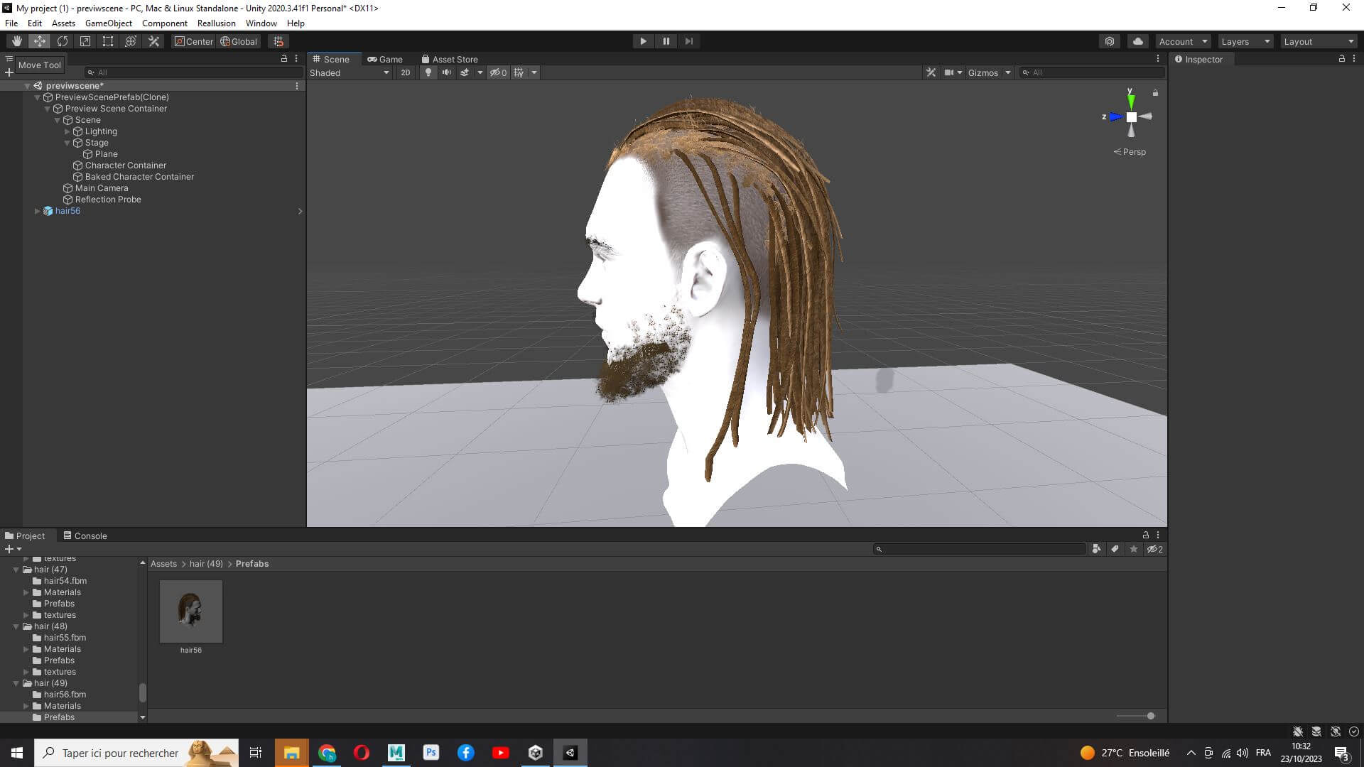 Realistic Dread Man Hair - 3D Model by khaloui