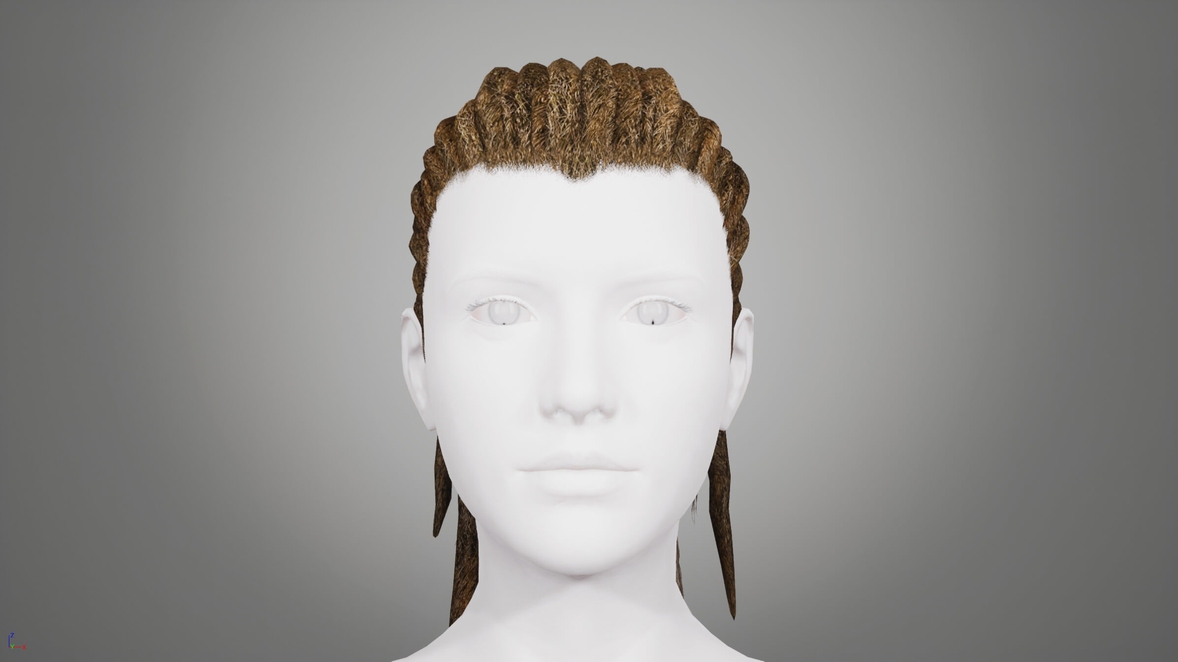 Dreads Hair Rasta - Free 3D Model by khaloui