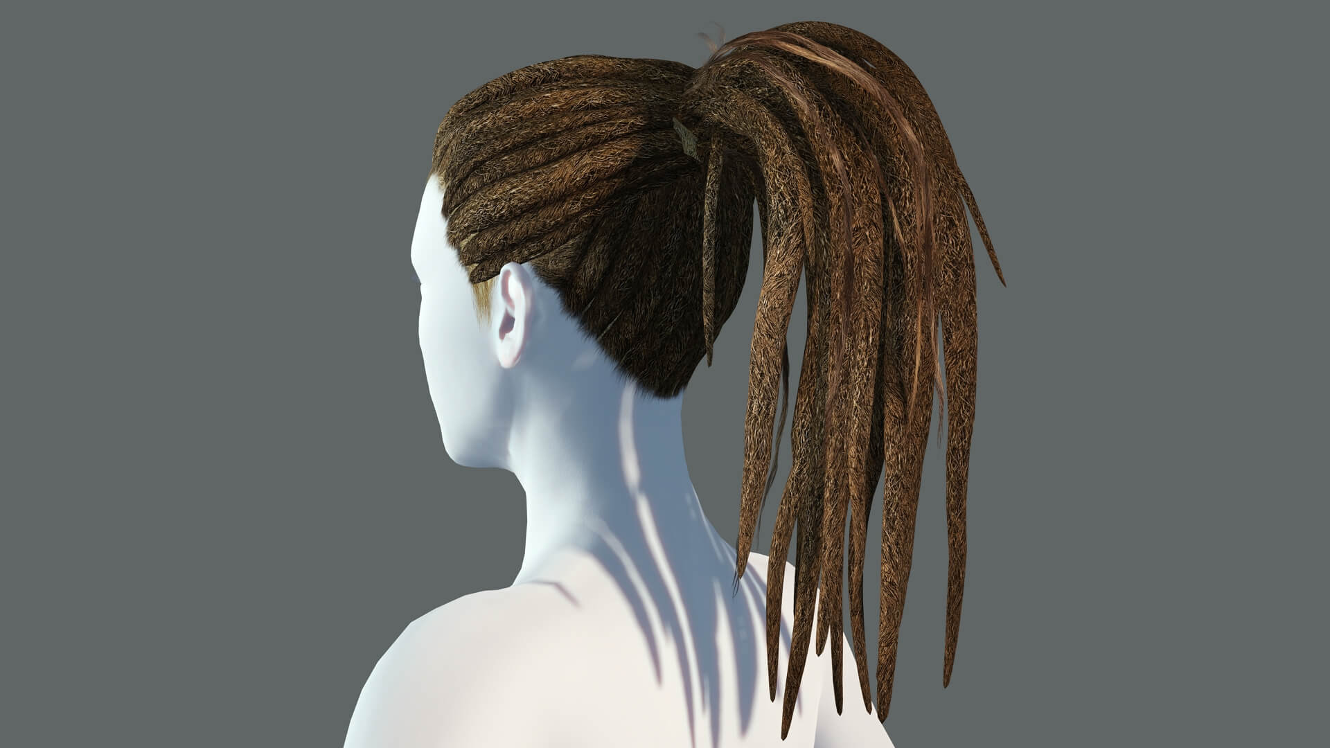 Dreads Hair Rasta - Free 3D Model by khaloui