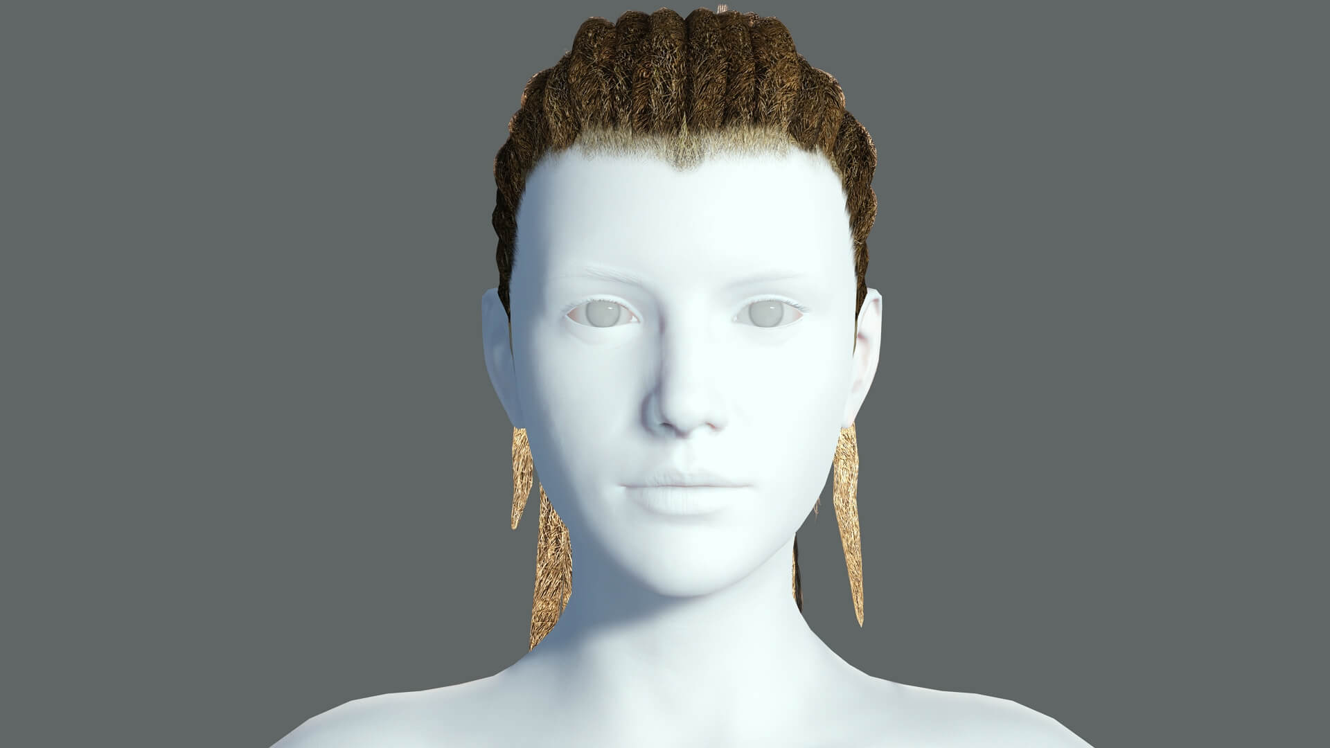 Dreads Hair Rasta - Free 3D Model by khaloui