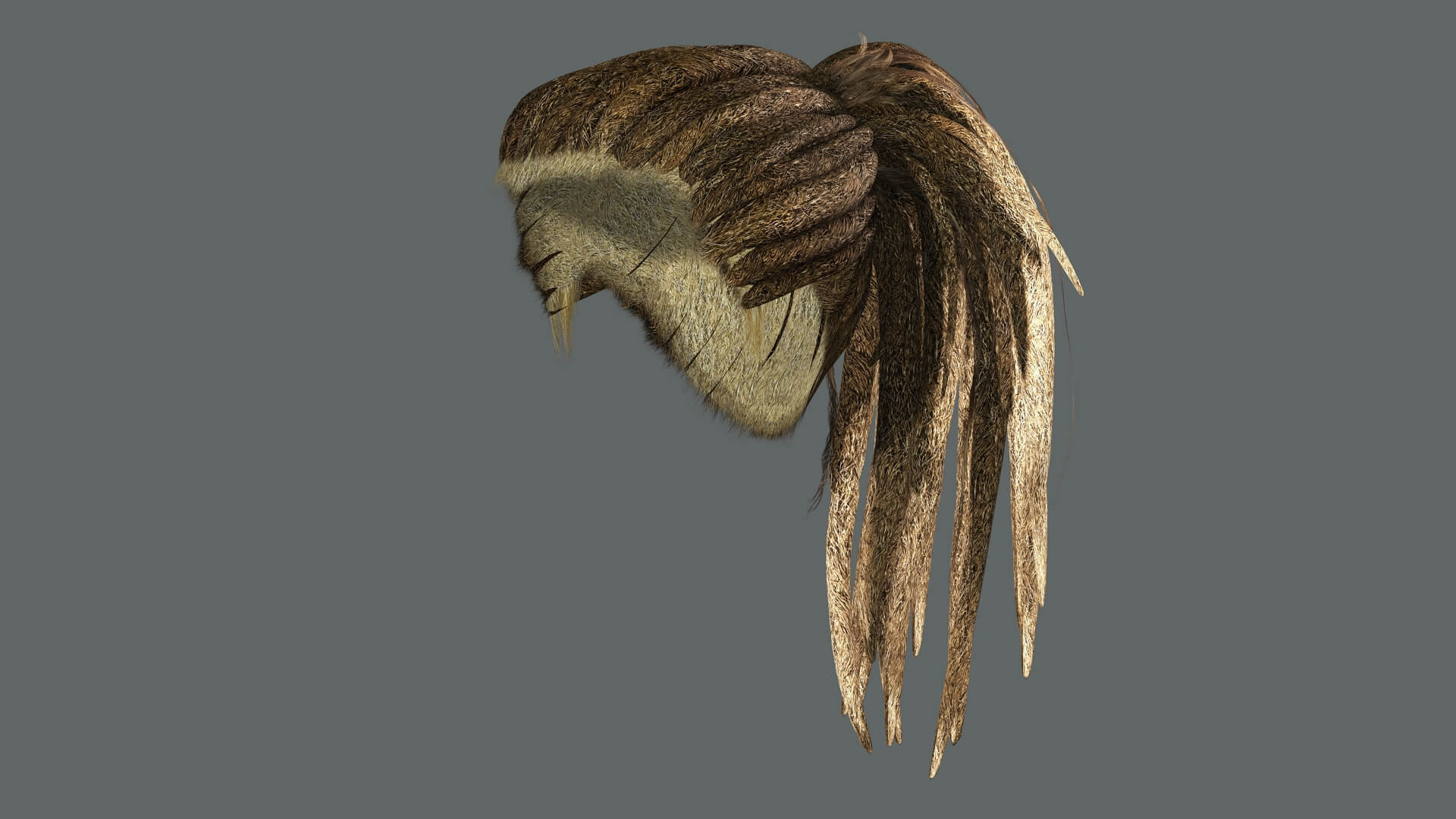 Dreads Hair Rasta - Free 3D Model by khaloui
