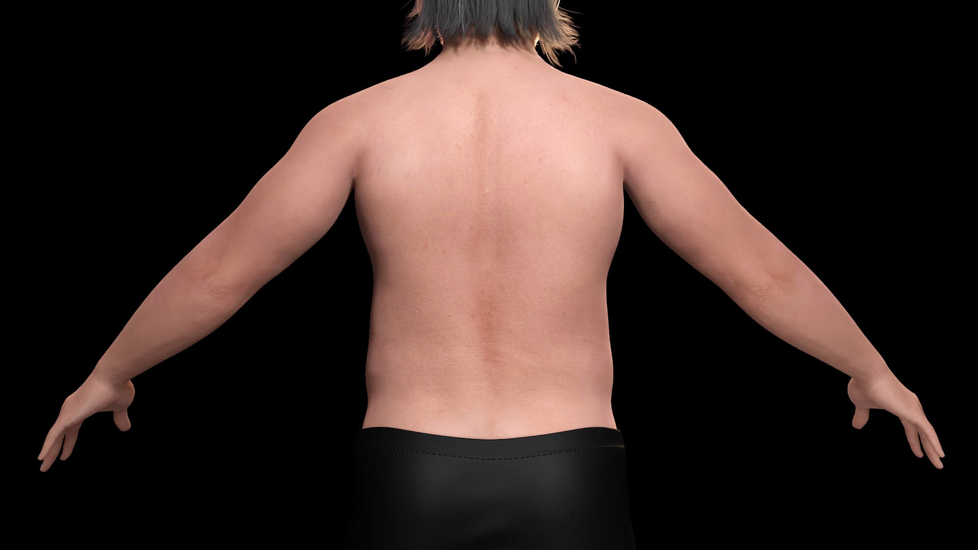 Realistic Fat Old Man Mid Age - 3D Model by khaloui