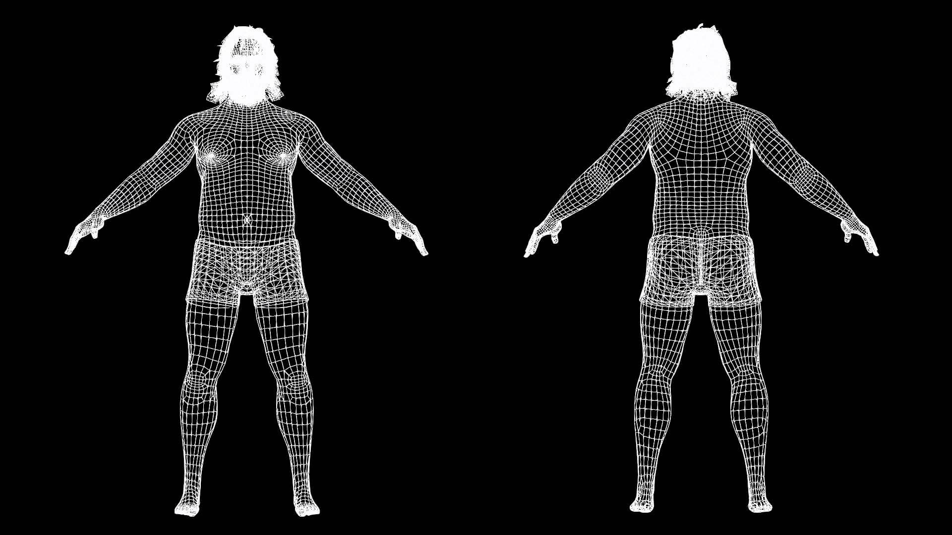 Realistic Fat Old Man Mid Age - 3D Model by khaloui