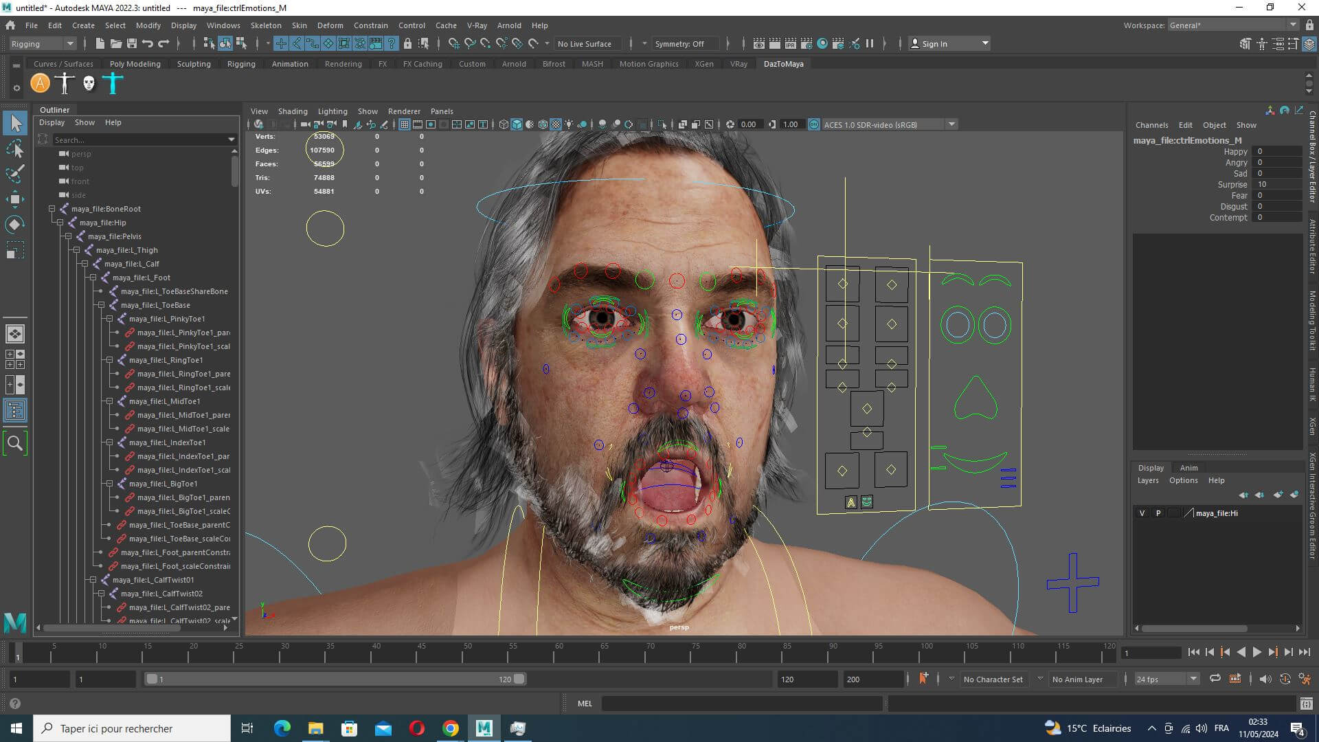 Realistic Fat Old Man Mid Age - 3D Model by khaloui